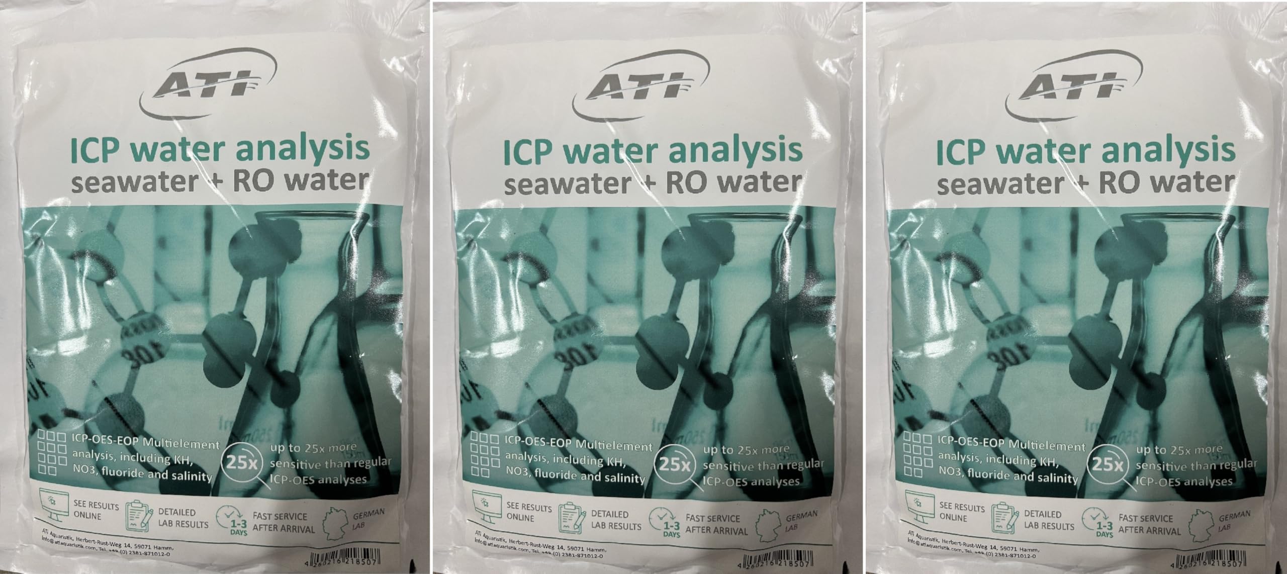 Ati Icp Oes Complete Water Analysis With Preppaid Shipping Label ...