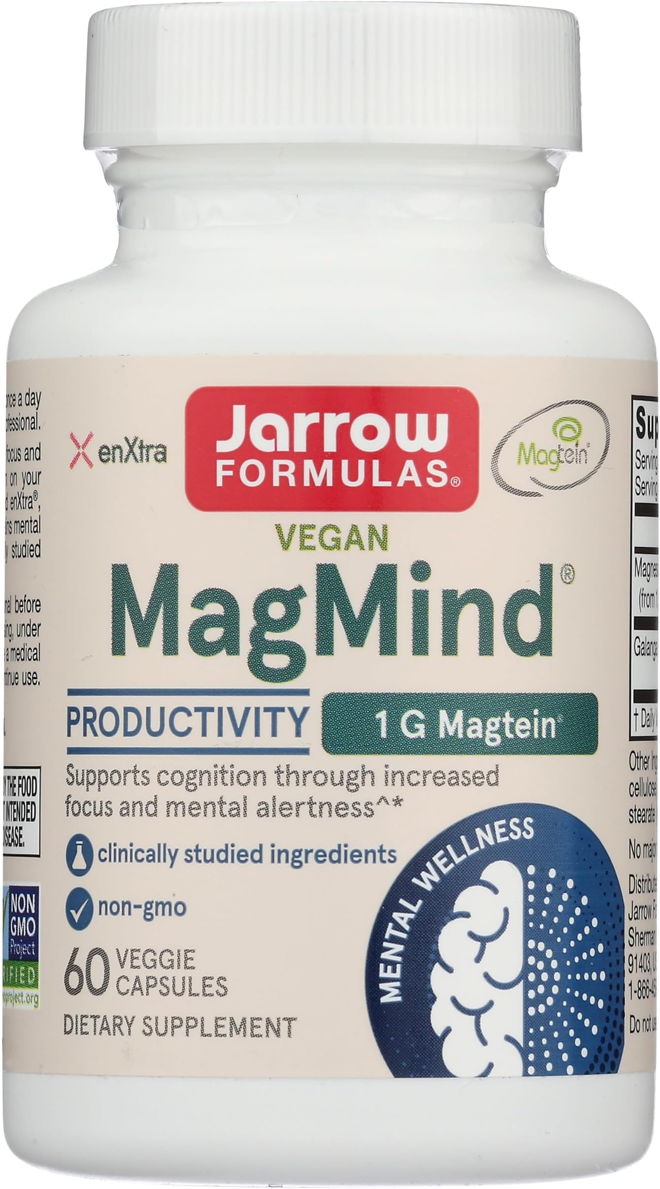 Amazon.com: Jarrow Formulas Magnesium L-Threonate, MagMind Productivity ...
