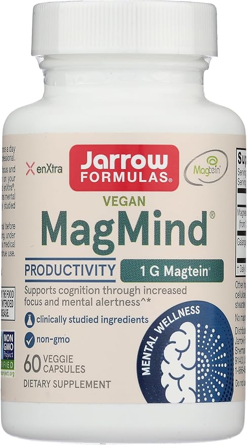 Amazon.com: Jarrow Formulas Magnesium L-Threonate, MagMind Productivity ...