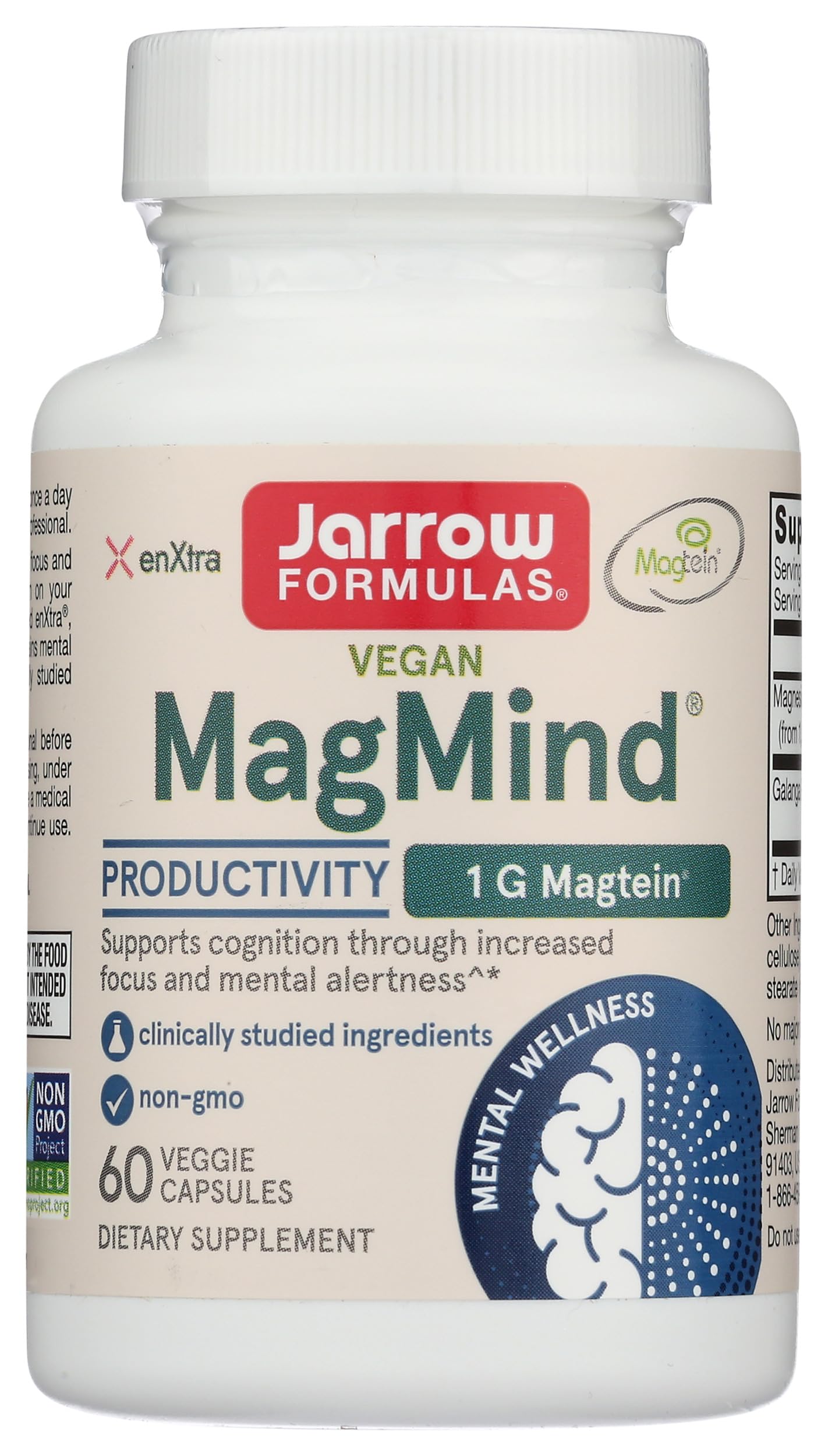 Amazon.com: Jarrow Formulas Magnesium L-Threonate, MagMind Productivity ...