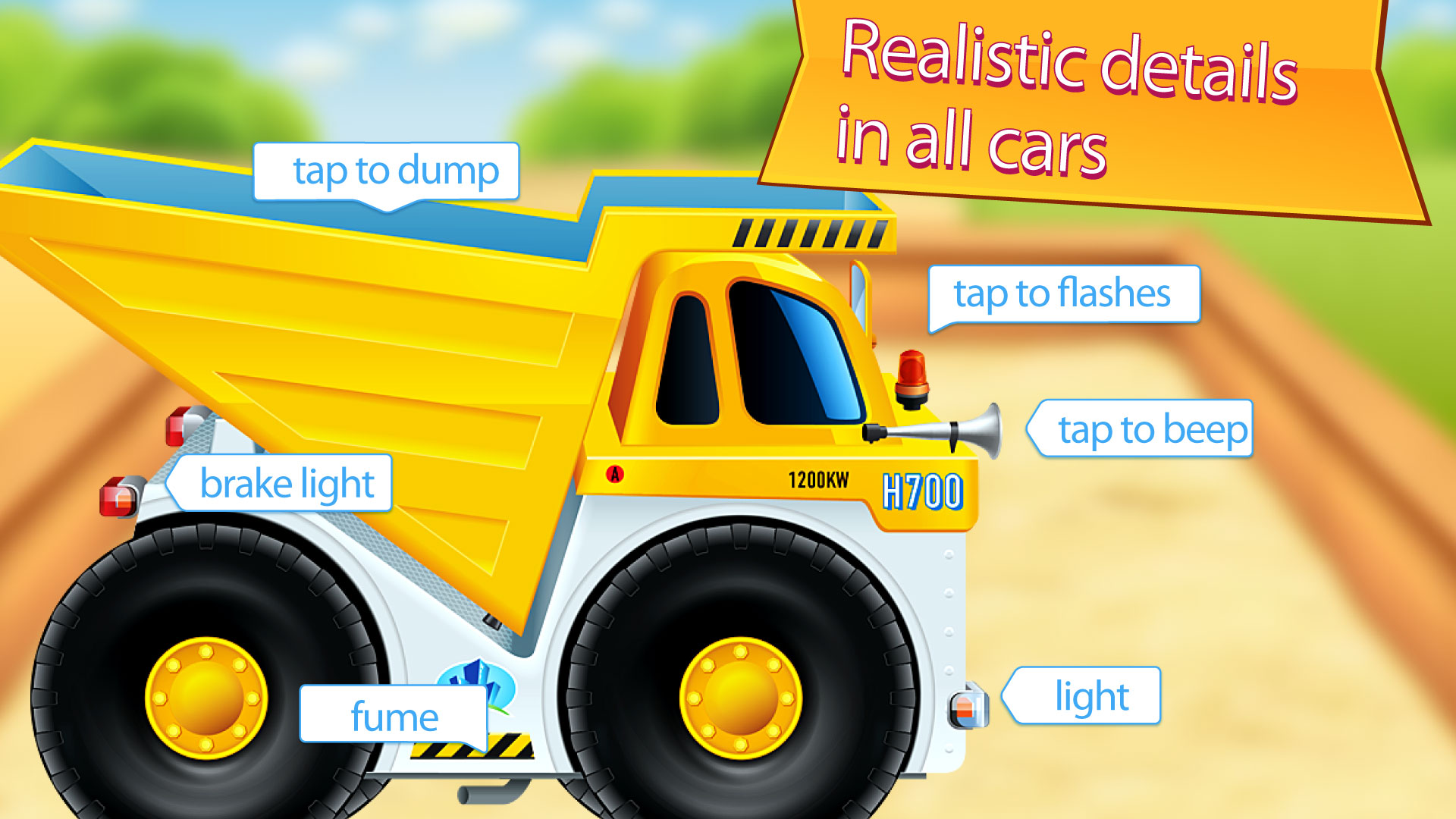 Cars In Sandbox: Construction - App on the Amazon Appstore