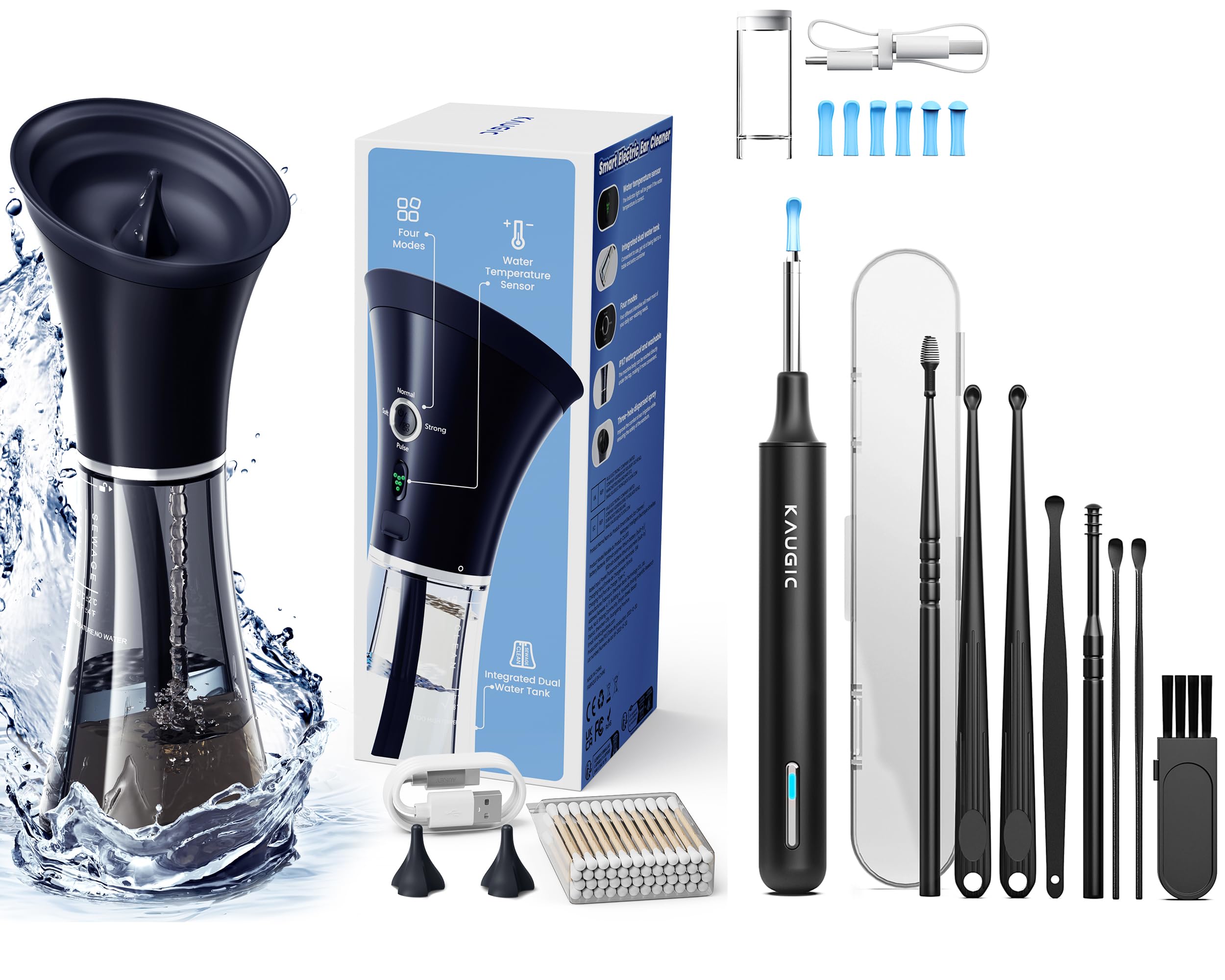 Amazon.com: Water Powered Ear Cleaner & Ear Wax Removal Tool Camera ...