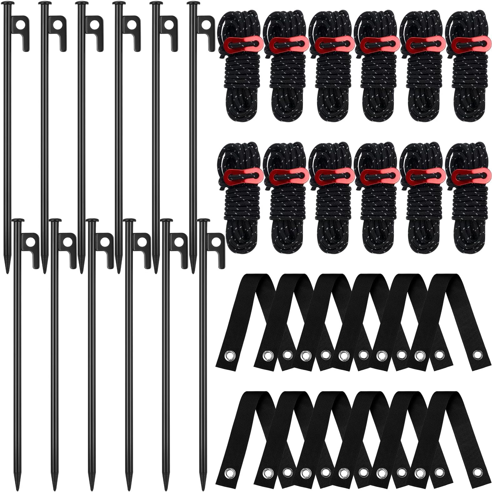 Amazon.com : Suzile 48 Pcs Tree Stake Kits Heavy Duty Anchor Support ...