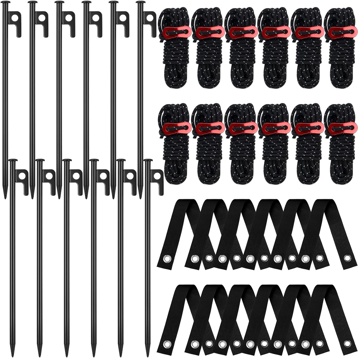 Suzile 48 Pcs Tree Stake Kits Heavy Duty Anchor Support Kit for Young ...
