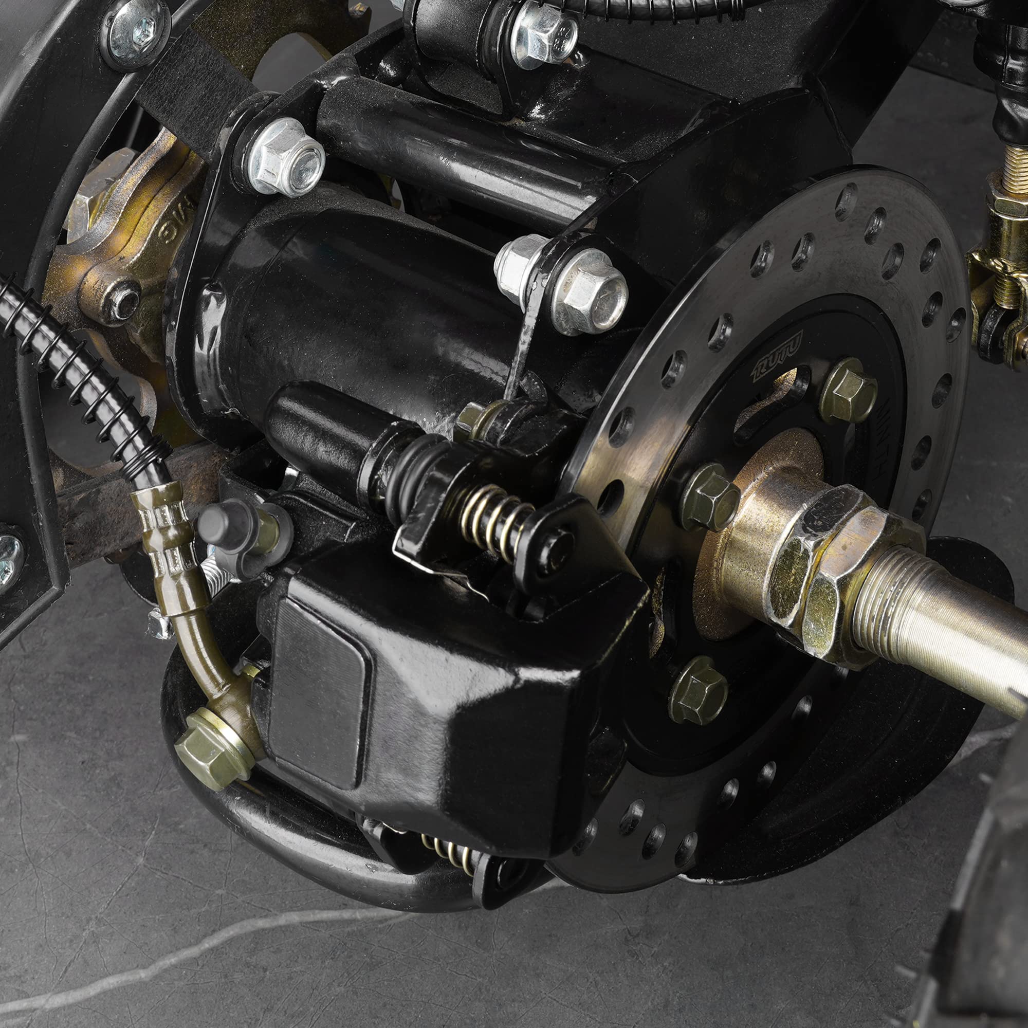 Rear Foot Brake Master Cylinder Caliper Assembly with Brake Disc for ...