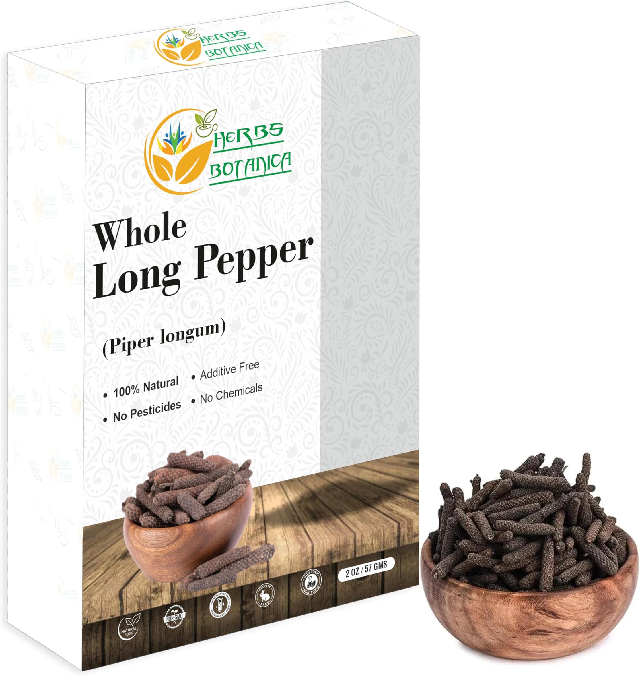 Amazon.com : MB Herbals Long Pepper Powder 227g (Half Pound) | Piper ...