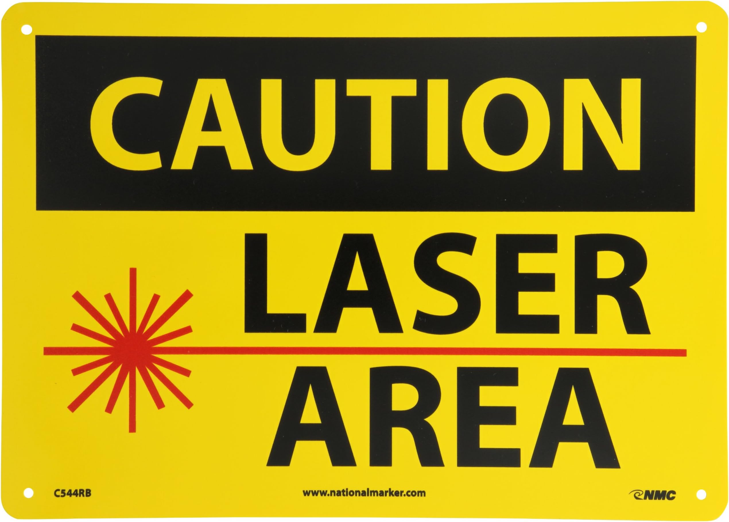 Amazon.com: LASER IN USE Led Laser Warning Sign for Laser Safety - Wall ...