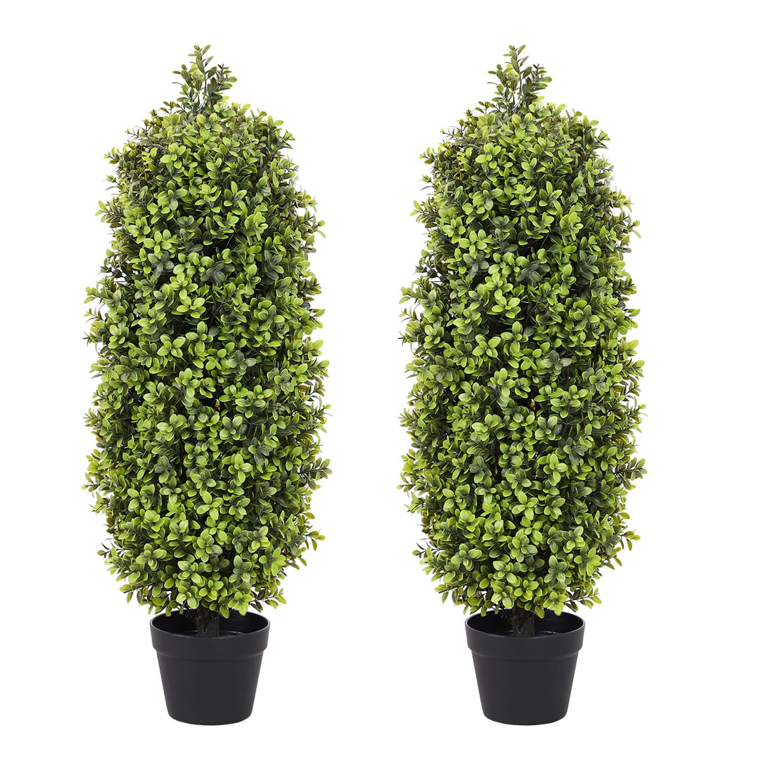 Amazon.com - THE BLOOM TIMES 3ft Boxwood Topiary Trees Artificial ...