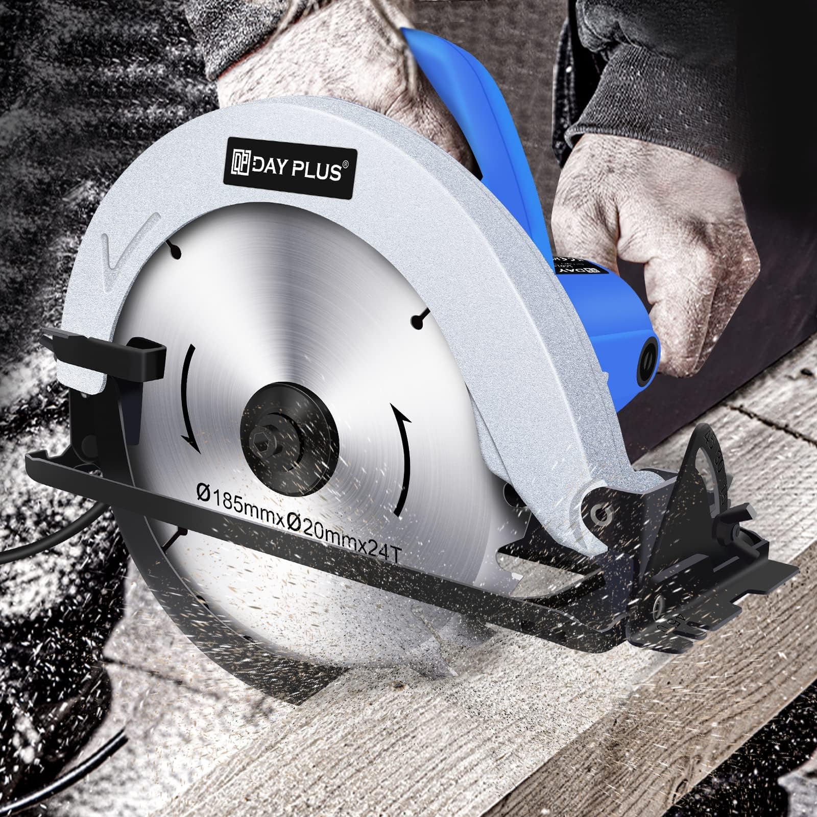 PRO Circular Saws, 2000W 5000 RPM, Bevel Angle(0 to 45°) Joint Cuts ...