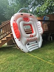 Amazon.com: Intex Inflatable Marina Breeze Island Lake Raft with Built ...