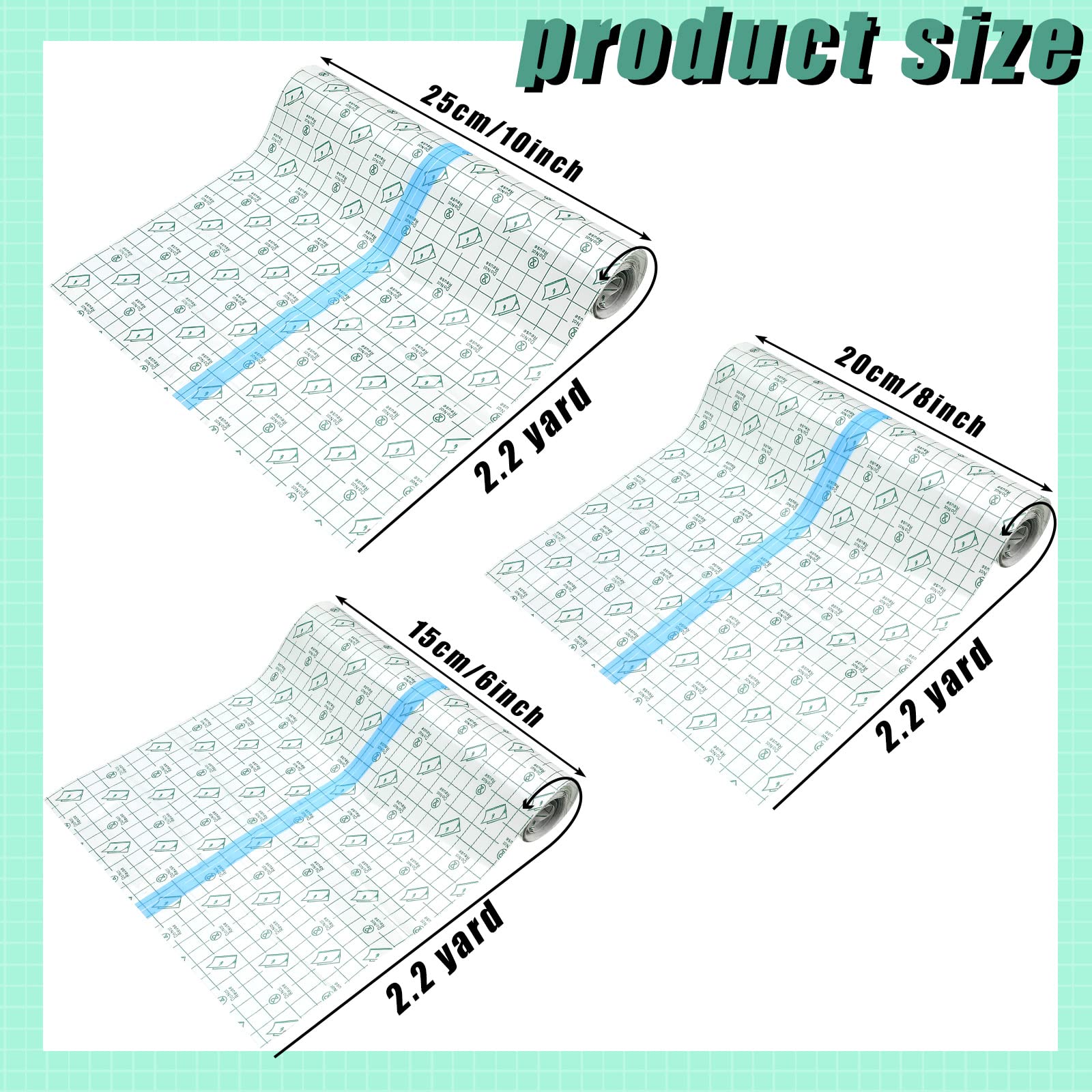 Snapklik.com : Nuanchu 9 Rolls Waterproof Bandages Transparent Film ...