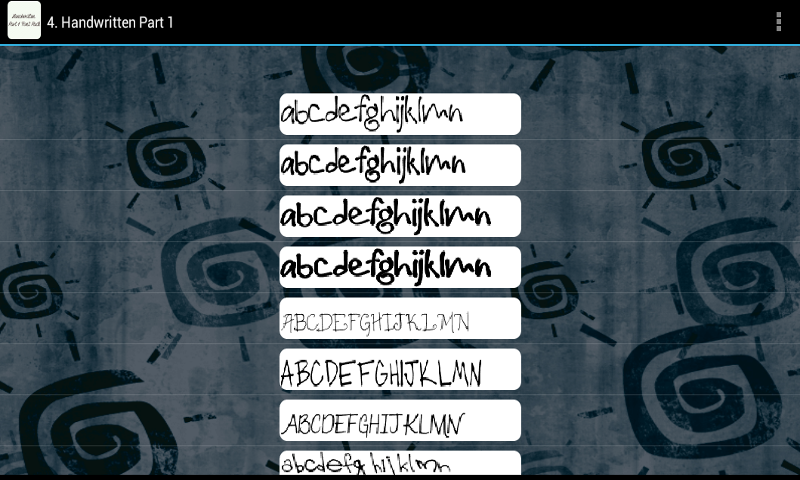 Handwritten Part 1 Font Pack - App on Amazon Appstore