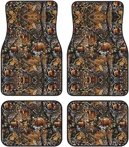 Amazon.com: Hunting Deer Bear Moose SamLng Car Foot Mat Four-Piece Set ...