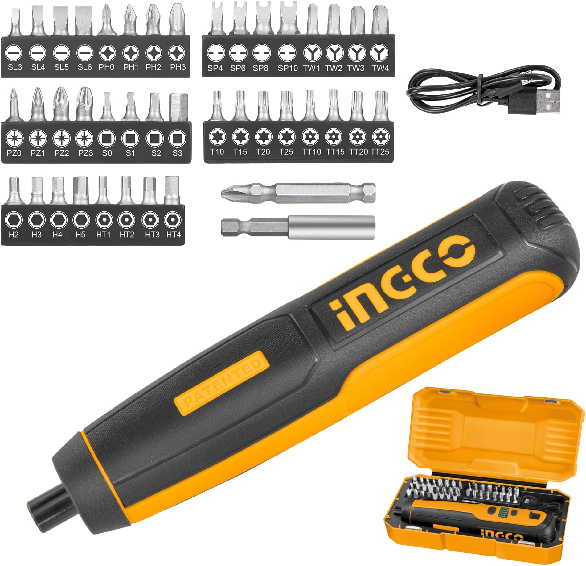 WORX WX240 3.6V (4V MAX) Mini Electric Screwdriver with 3-Gear Torque ...