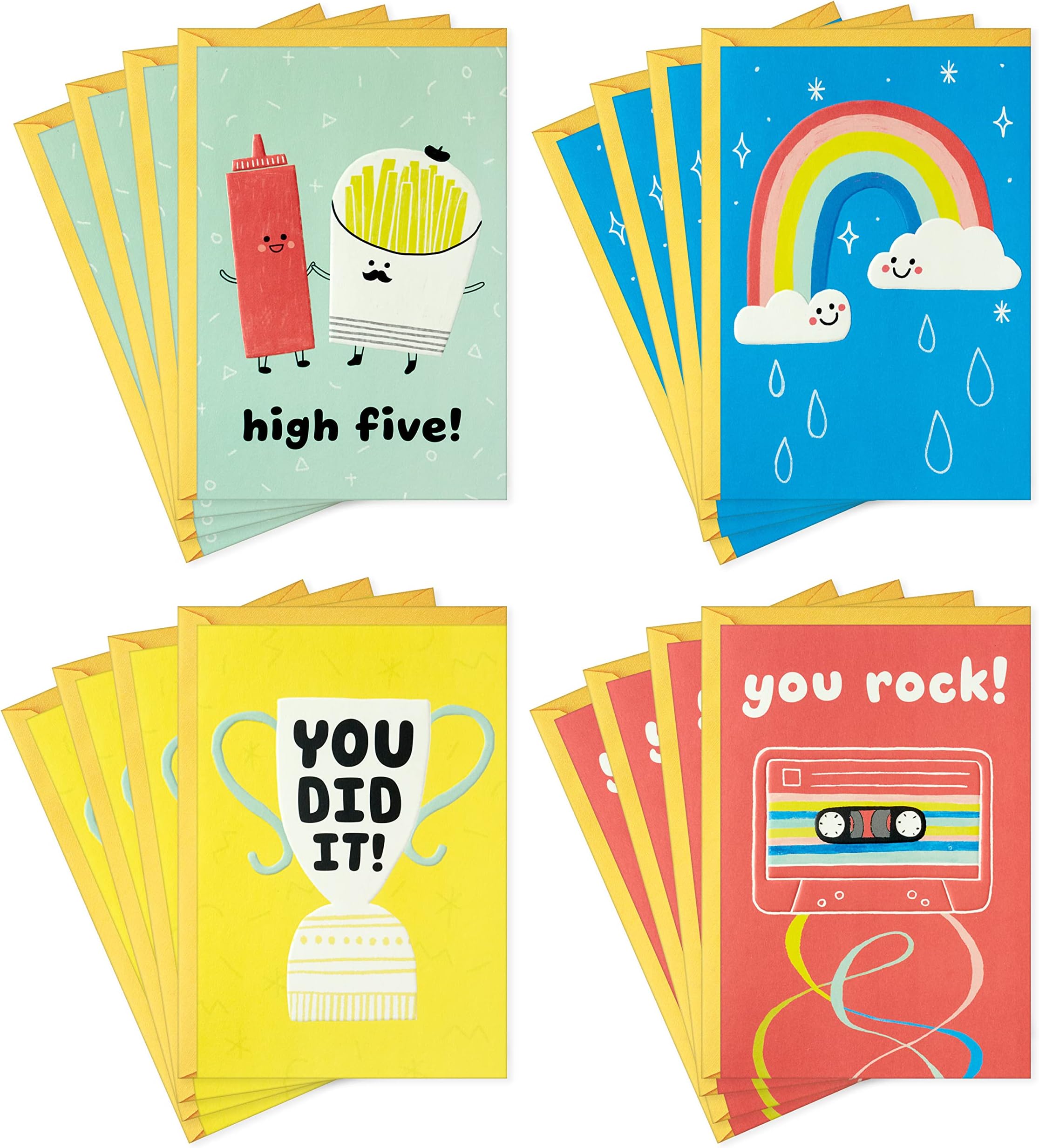 Amazon.com: Hallmark Kids Encouragement Cards Assortment, You Rock! You ...