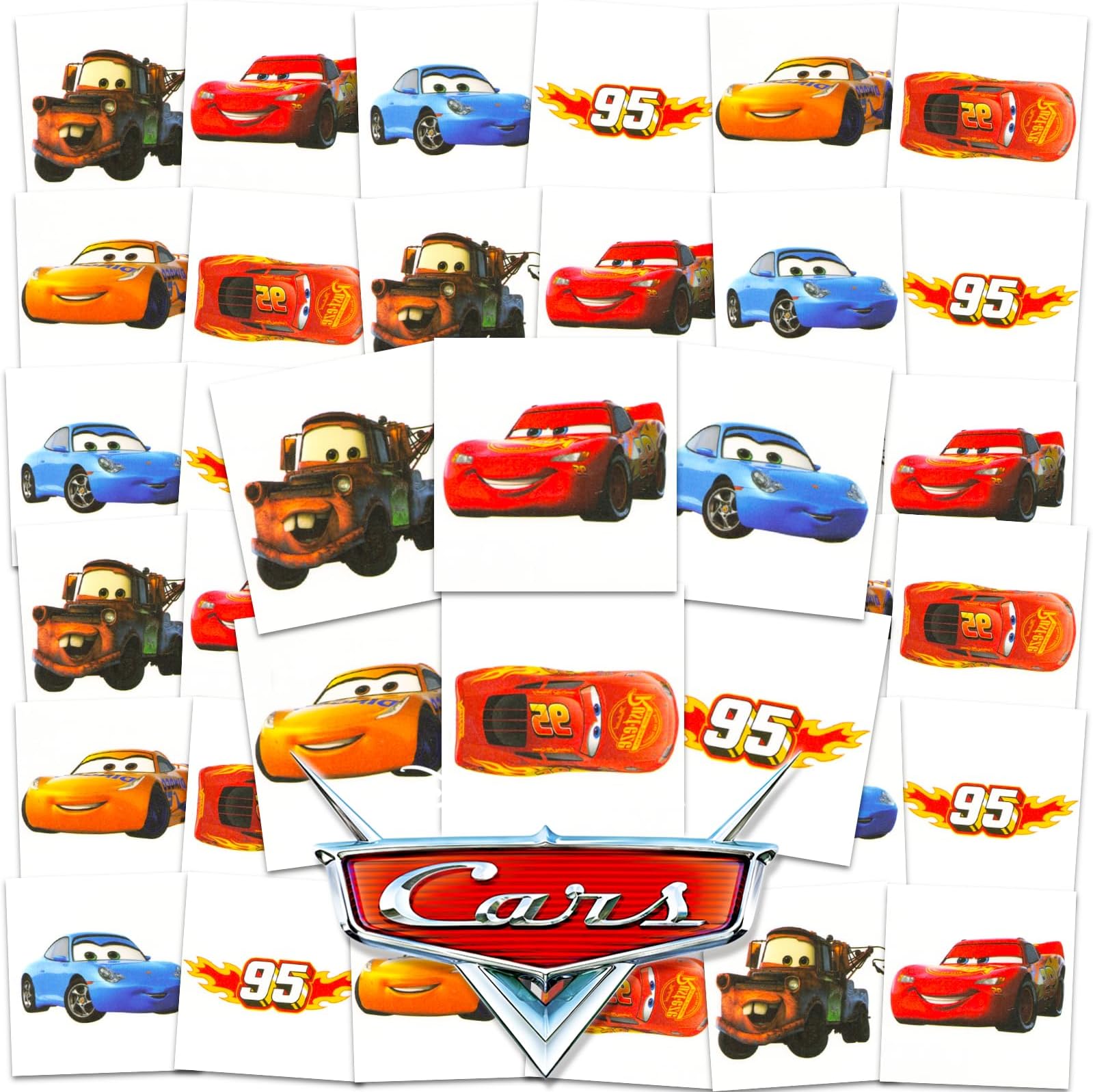 Amazon.com : GODSON Car Temporary Tattoos Fake Tattoos Lightning Race ...