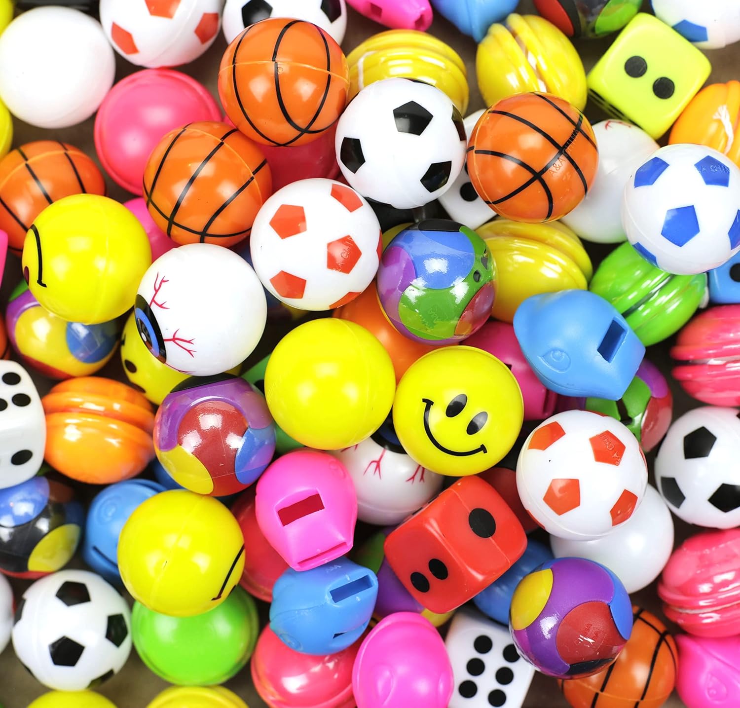 Amazon.com: Bulk Toys - 100 Pcs Mini Toys - 1.36 Inch Party Favors for ...