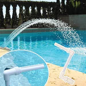 Amazon.com: Pool Waterfall Fountain, Pool Fountain Directional Adjuster ...