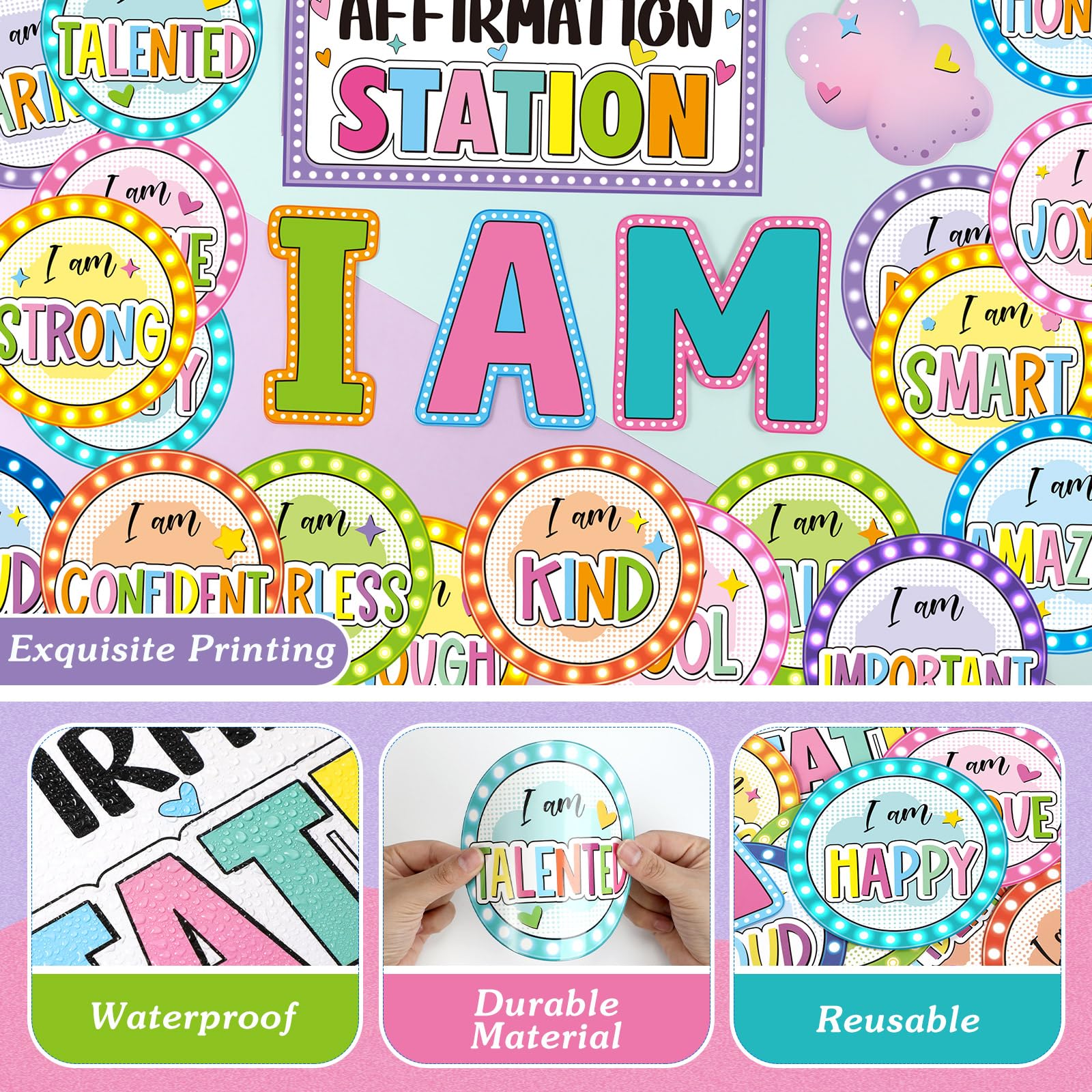 Snapklik.com : Frienda Affirmation Station Bulletin Board Set ...