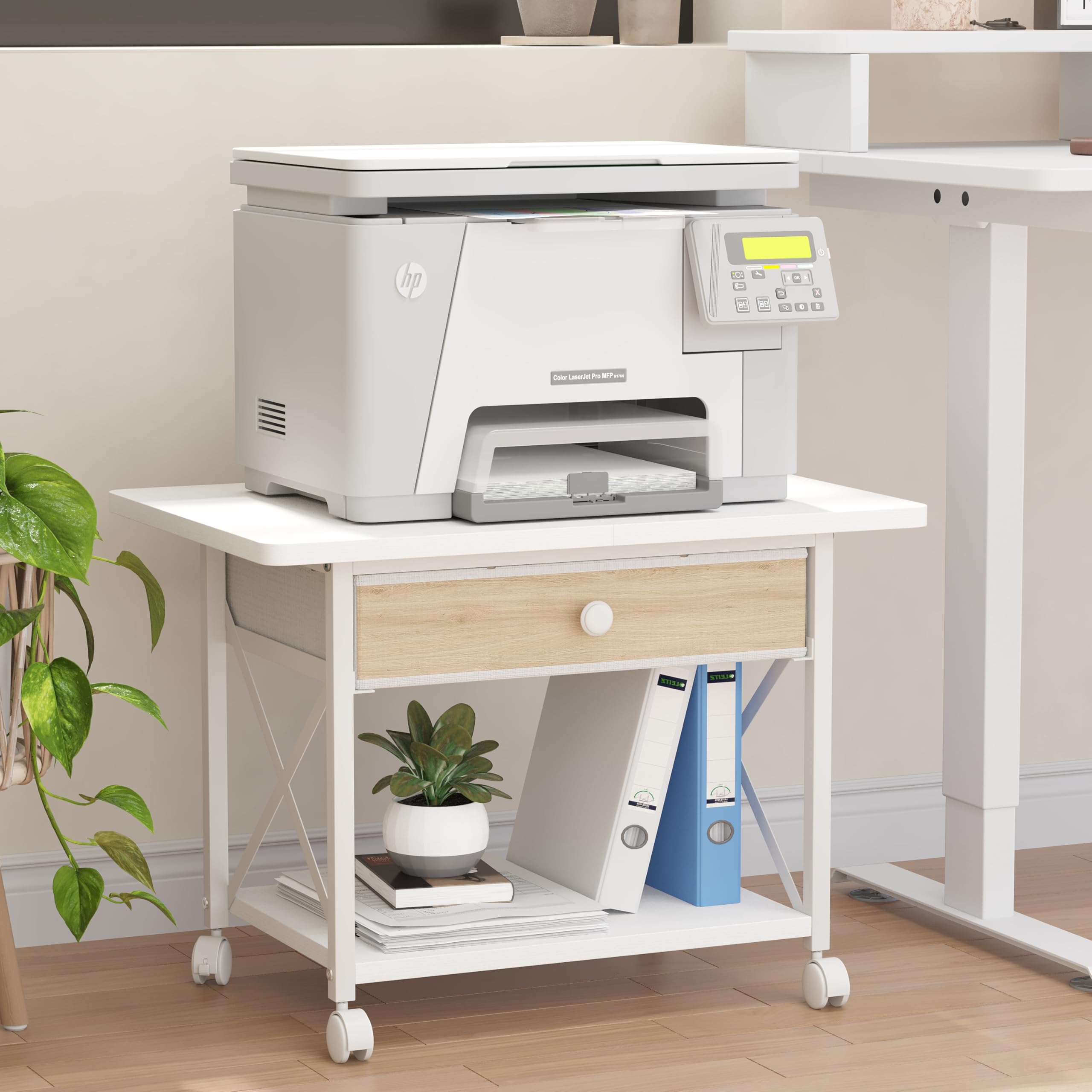 Snapklik.com : EasyCom 23.6" X 15.7" Under Desk Printer Stand