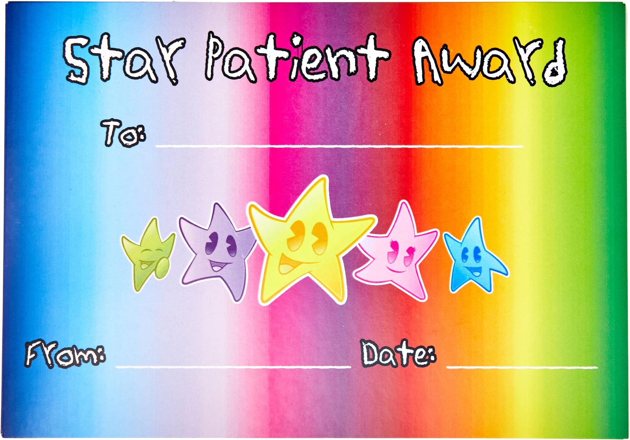 School Stickers A5 Star Patient Certificates : Amazon.co.uk: Stationery ...