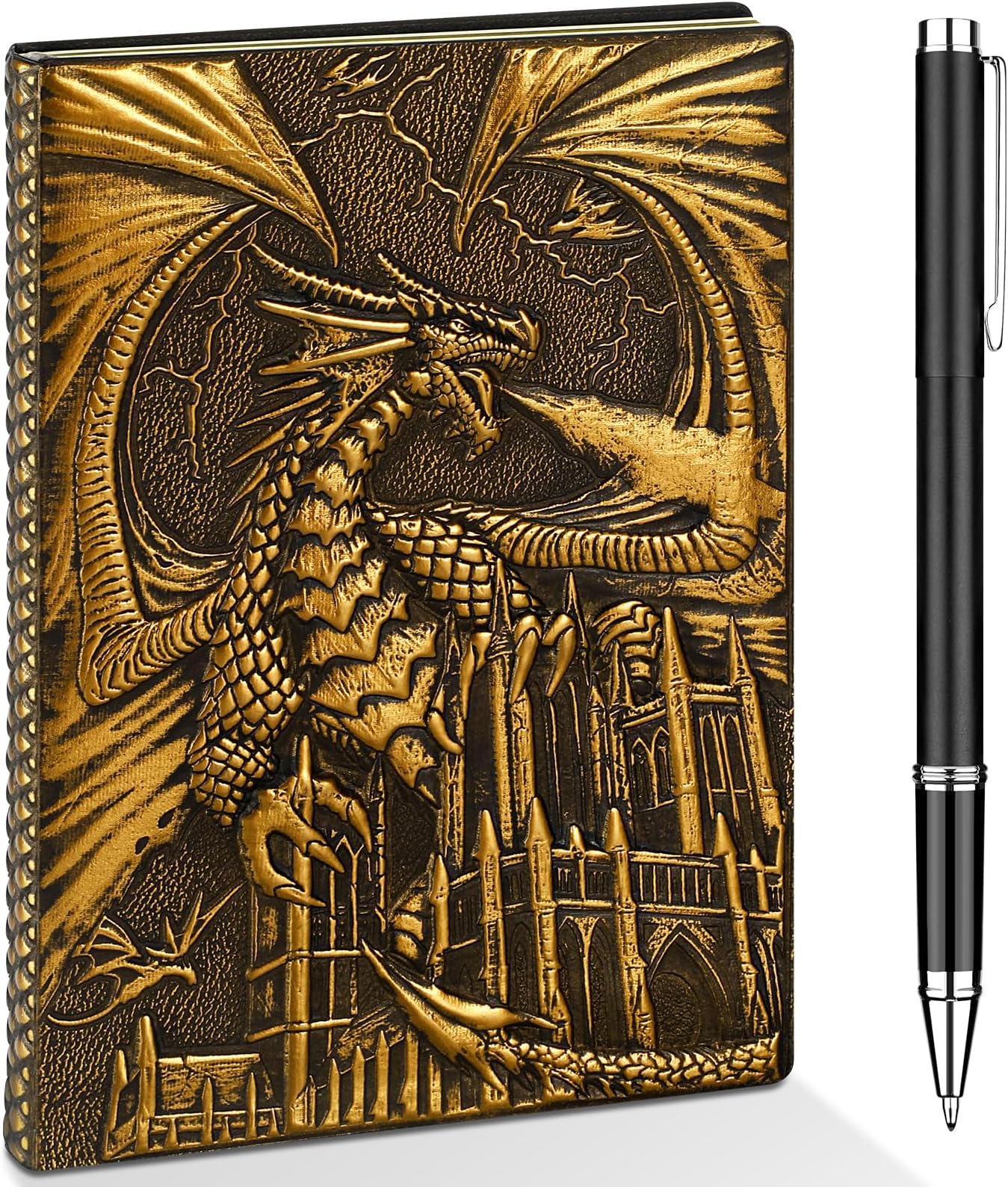 Amazon.com : DND Dragon Journal Notebook, 3D Dragon Embossed Notebook ...