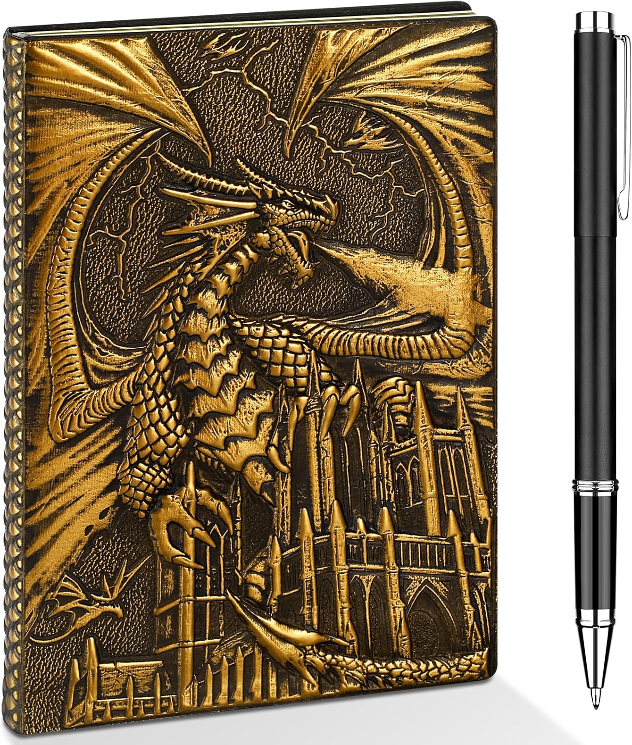 Amazon.com : DND Dragon Journal Notebook, 3D Dragon Embossed Notebook ...