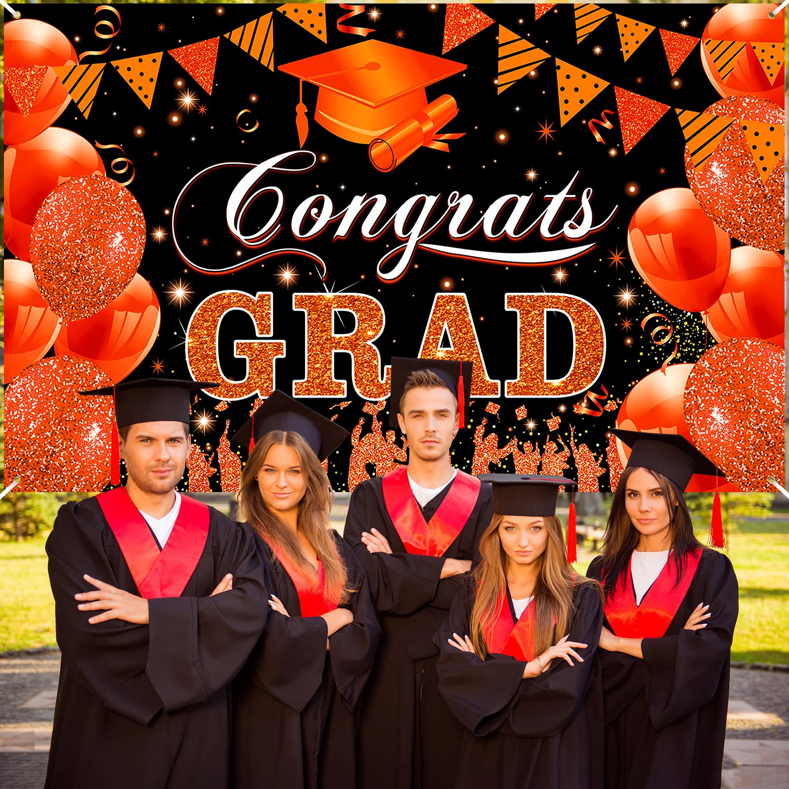 Graduation 2025 Banner Congrats Grad Banner Graduation Decoration Yard ...