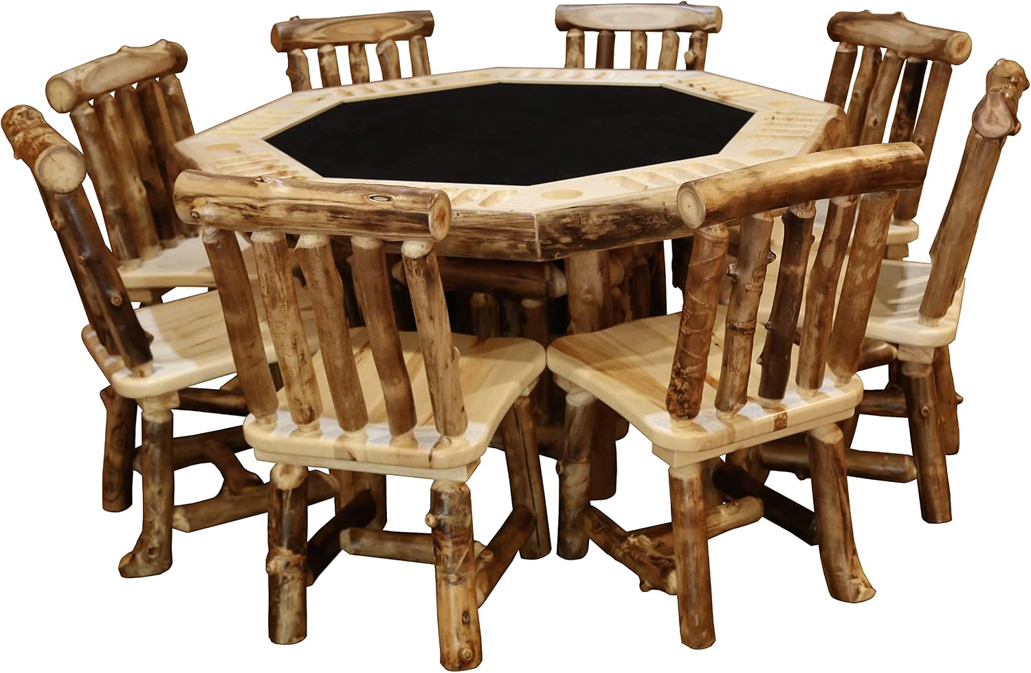 Amazon.com: Furniture Barn USA Aspen Log Game Room Set : Home & Kitchen