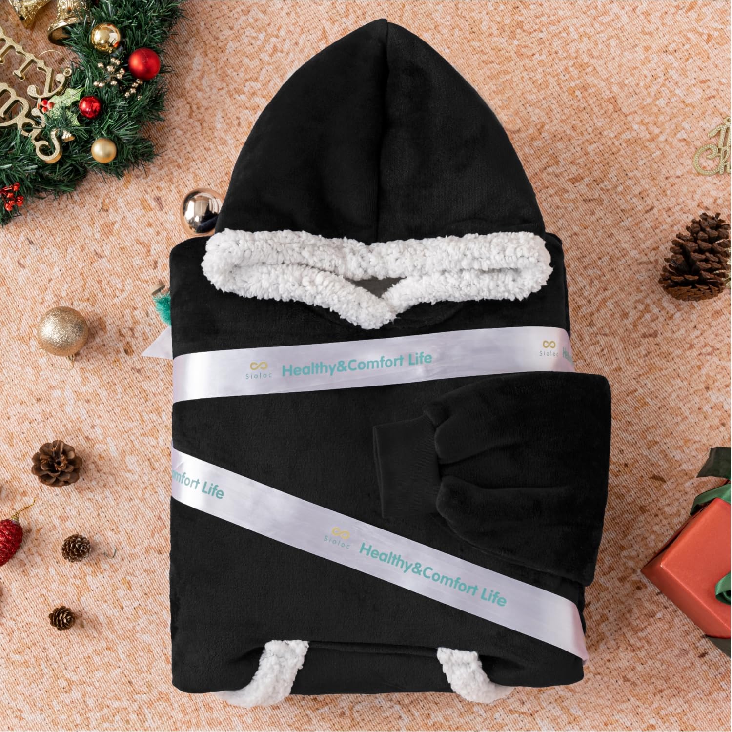 Snuggies For Women John Lewis Kids' Sherpa Oversized Hooded Blanket ...