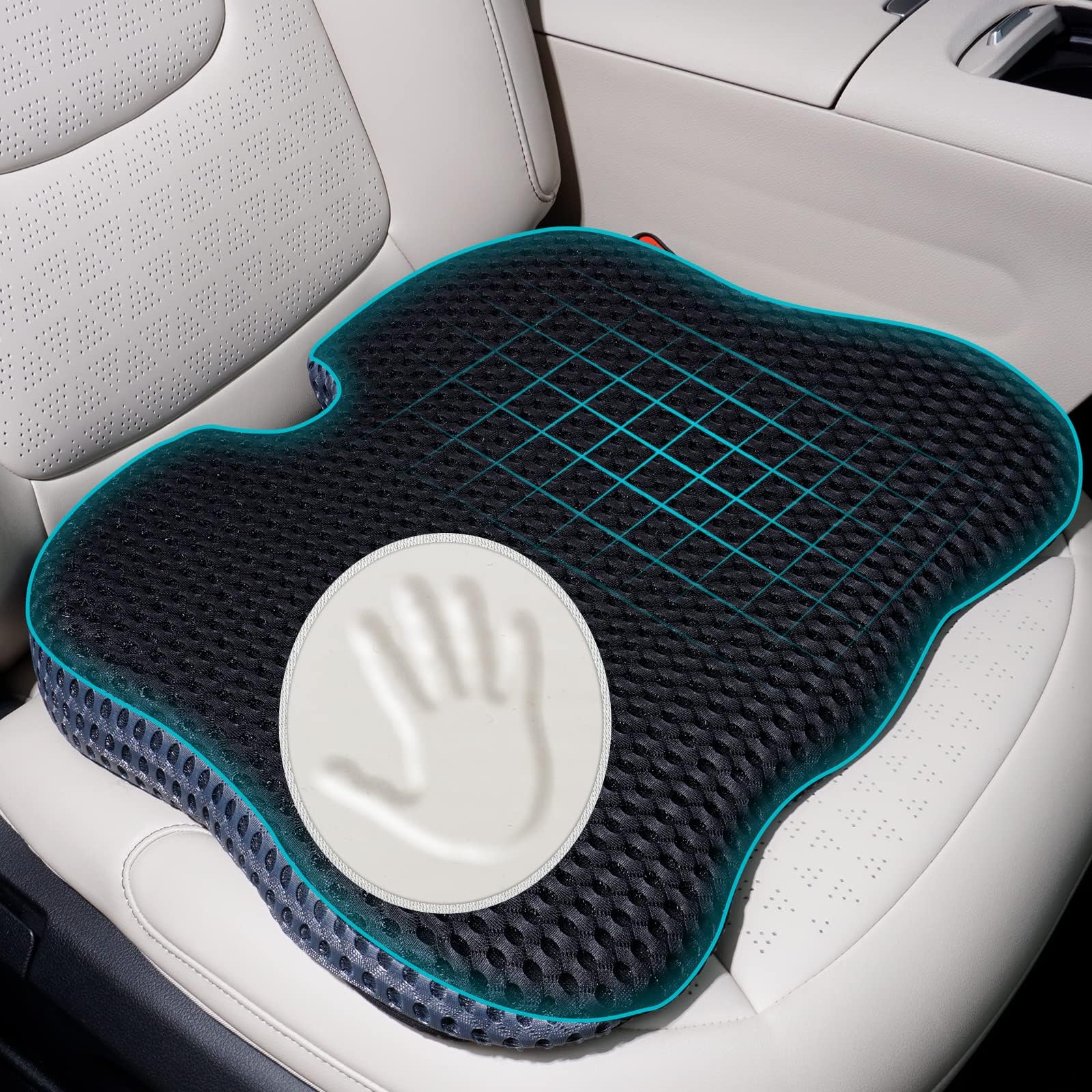 Amazon.com: Gel Memory Foam Seat Cushion Hip Pain, Back Pain Tailbone ...