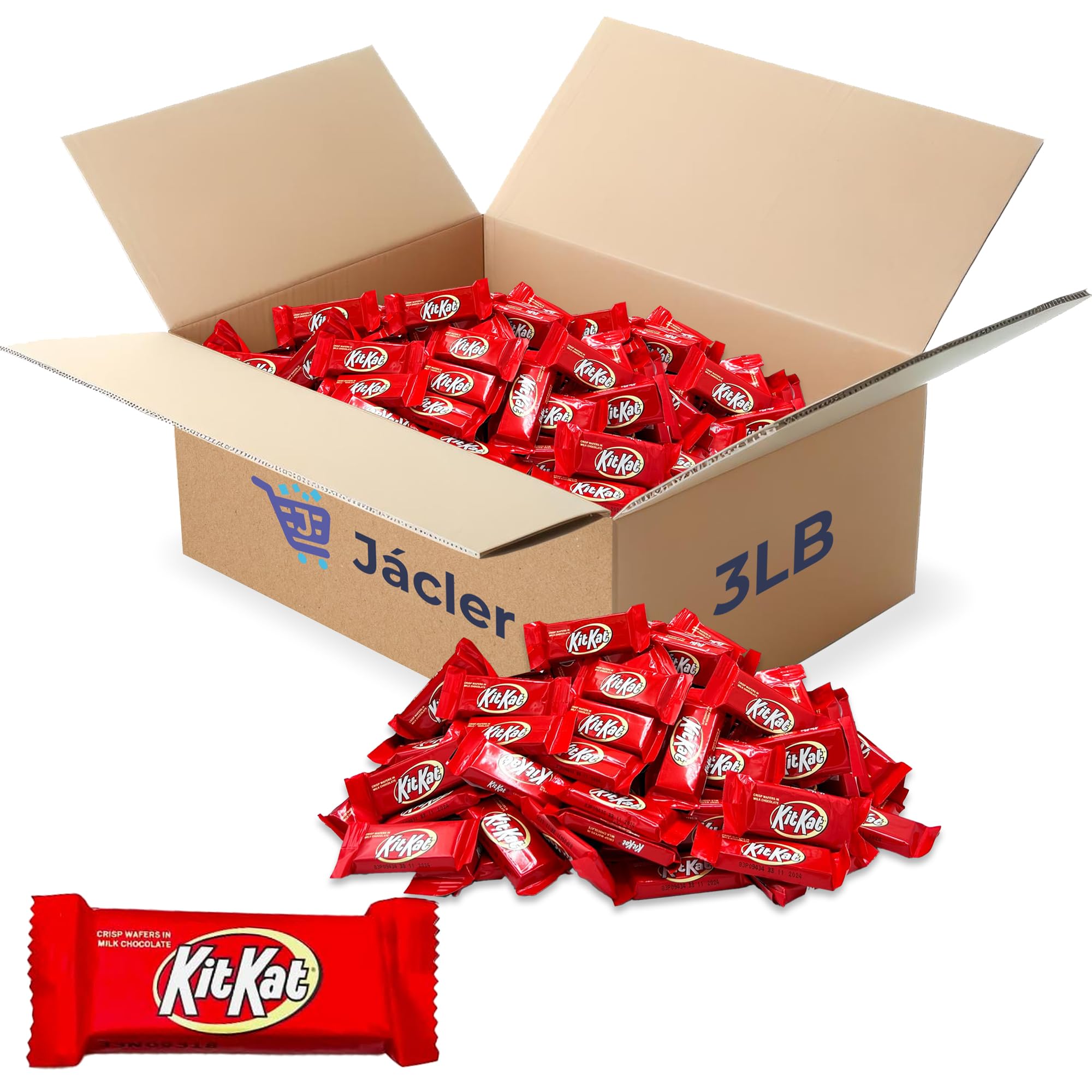 Amazon.com : KitKat Fun Size Chocolate Bar - Creamy Milk Chocolate ...