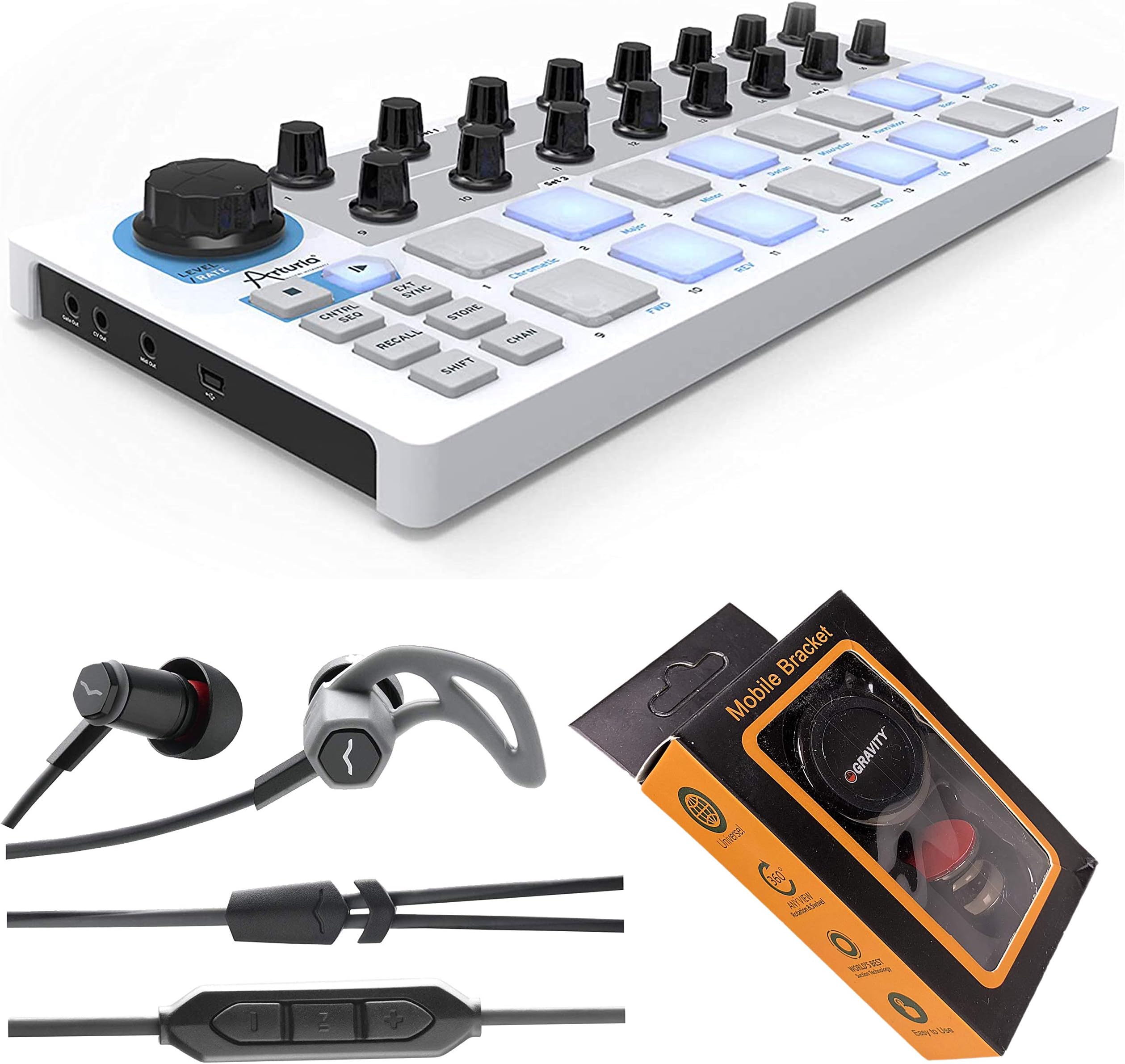 Amazon.com: Arturia BeatStep Pad Controller and CV/Gate Sequencer USB ...