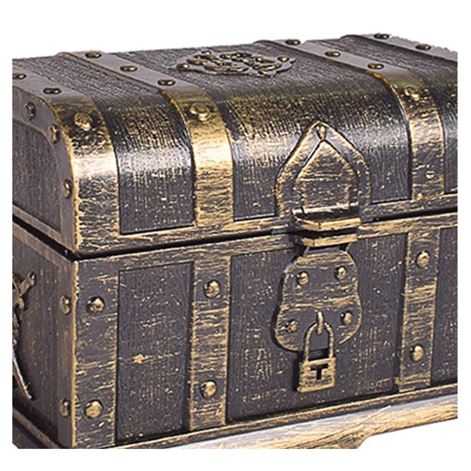 Pirate Treasure Chest Box Toy Antique Pirate Jewelry Box Treasure Chest ...