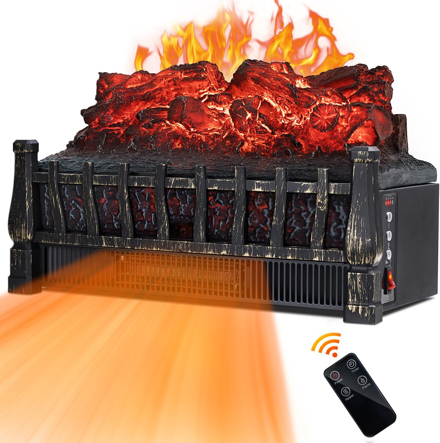 Amazon.com: Duraflame 20" Electric Fireplace Log Set Insert and Fire ...