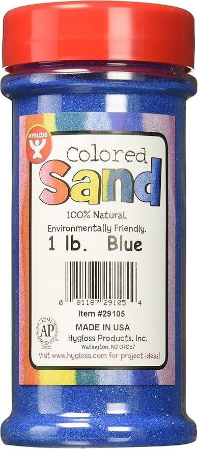 Amazon.com: Hygloss Products Colored Play Sand - Assorted Colorful ...