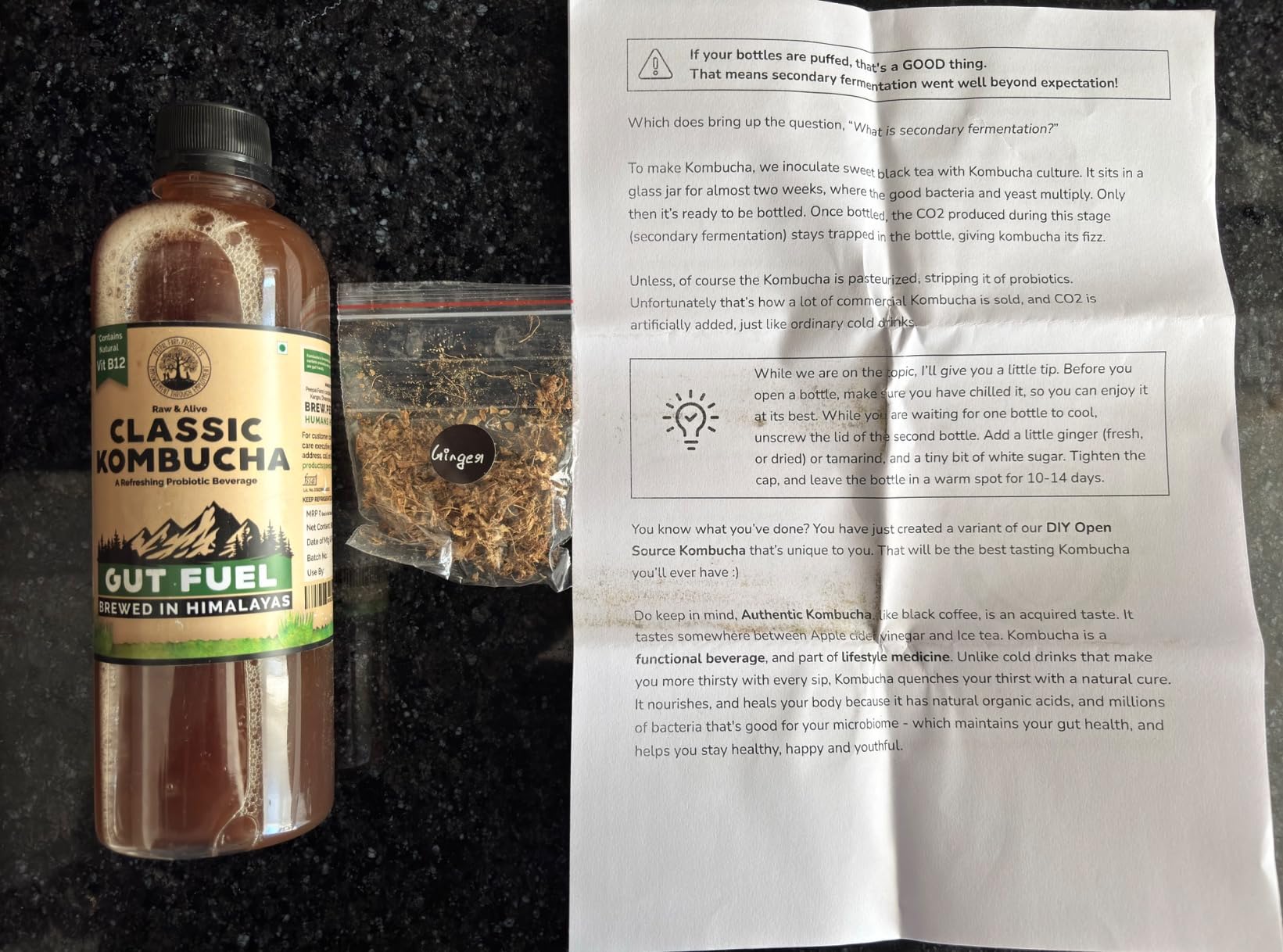 Peepal Farm Handcrafted Classic Kombucha | Pack of 4 (500ml Each ...