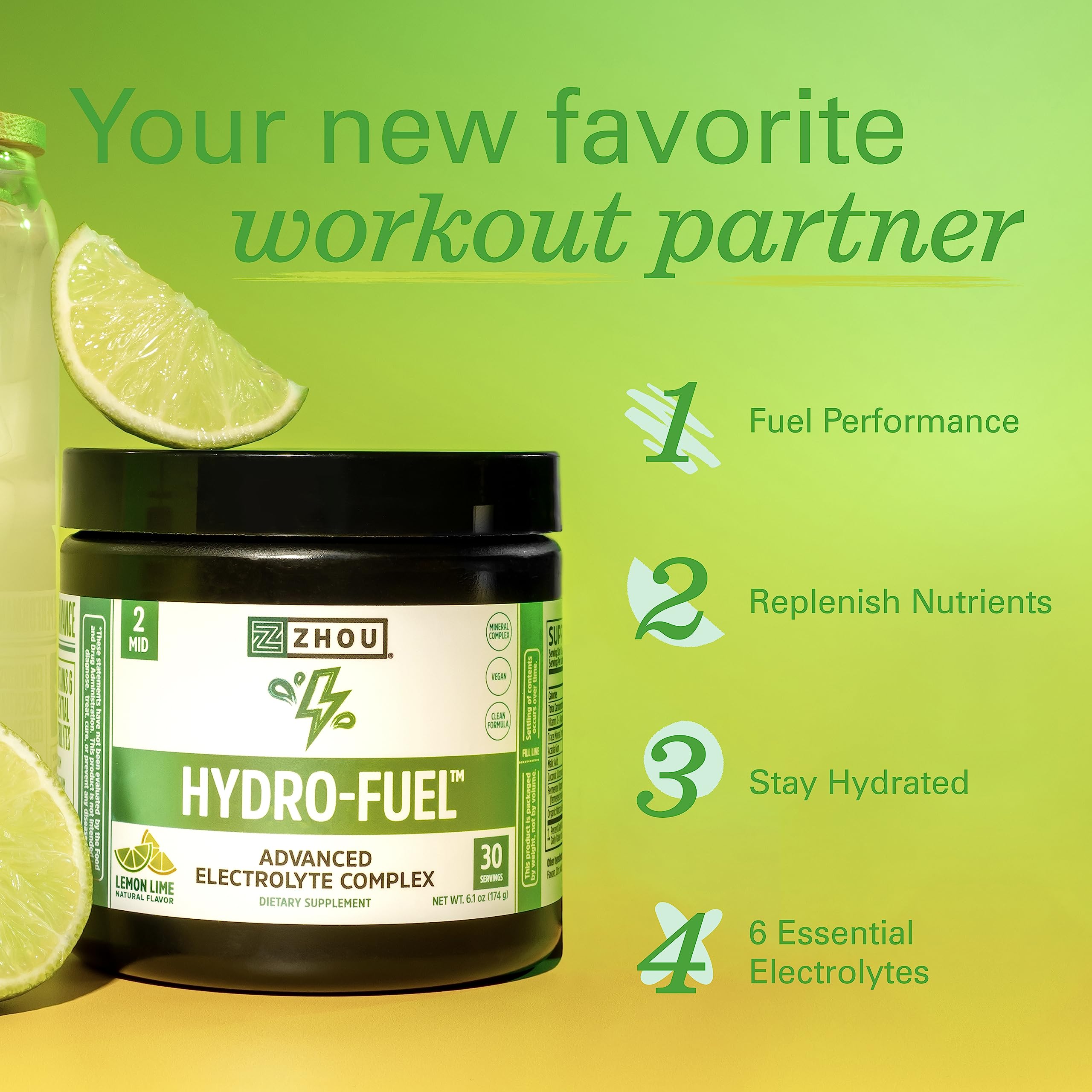 Snapklik.com : ZHOU Hydro-Fuel - Electrolytes Powder, Sugar Free ...