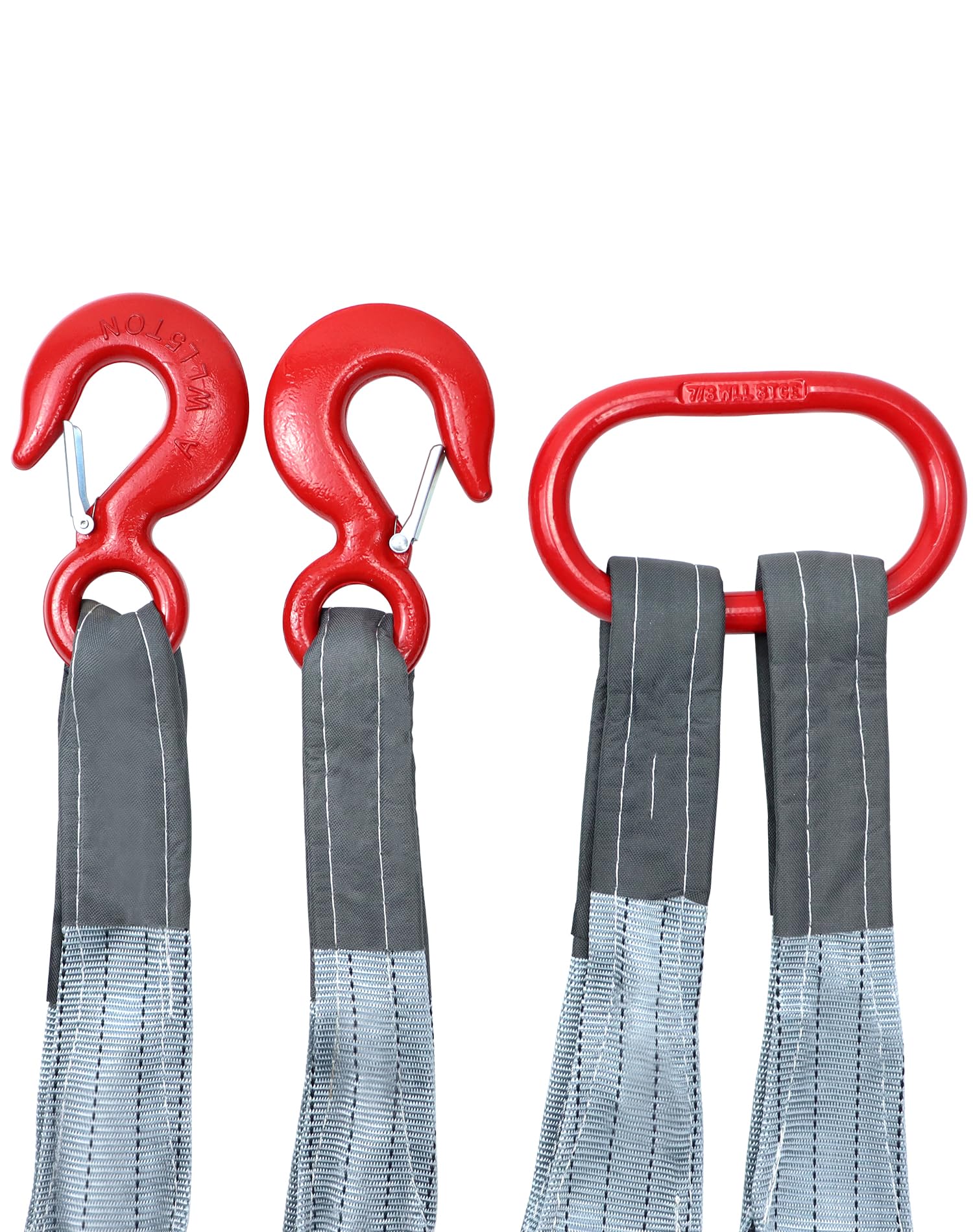 Snapklik.com : Two Leg Bridle Web Sling, 656Ft 17636 Lbs Capacity Steel ...