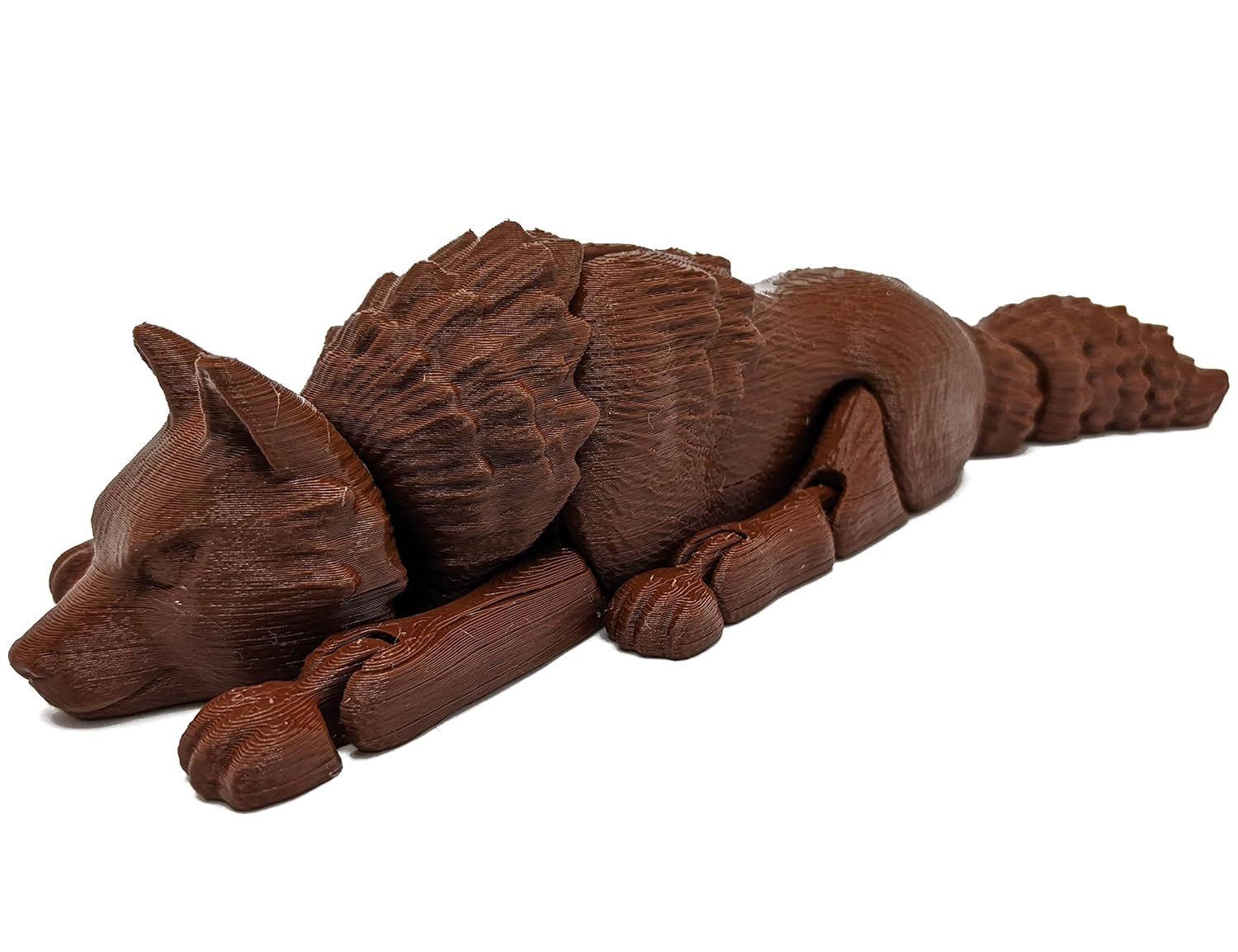 Amazon.com: 3D Printed Wolf - Customizable, Made to Order Articulated ...