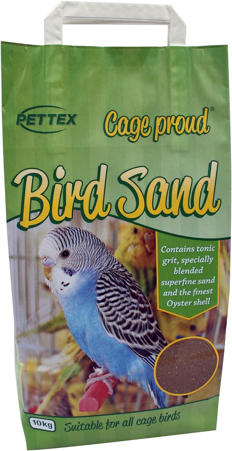 Pettex Bird Sand with Oyster Shell Bird Sand, 10 Kg : Amazon.co.uk: Pet ...