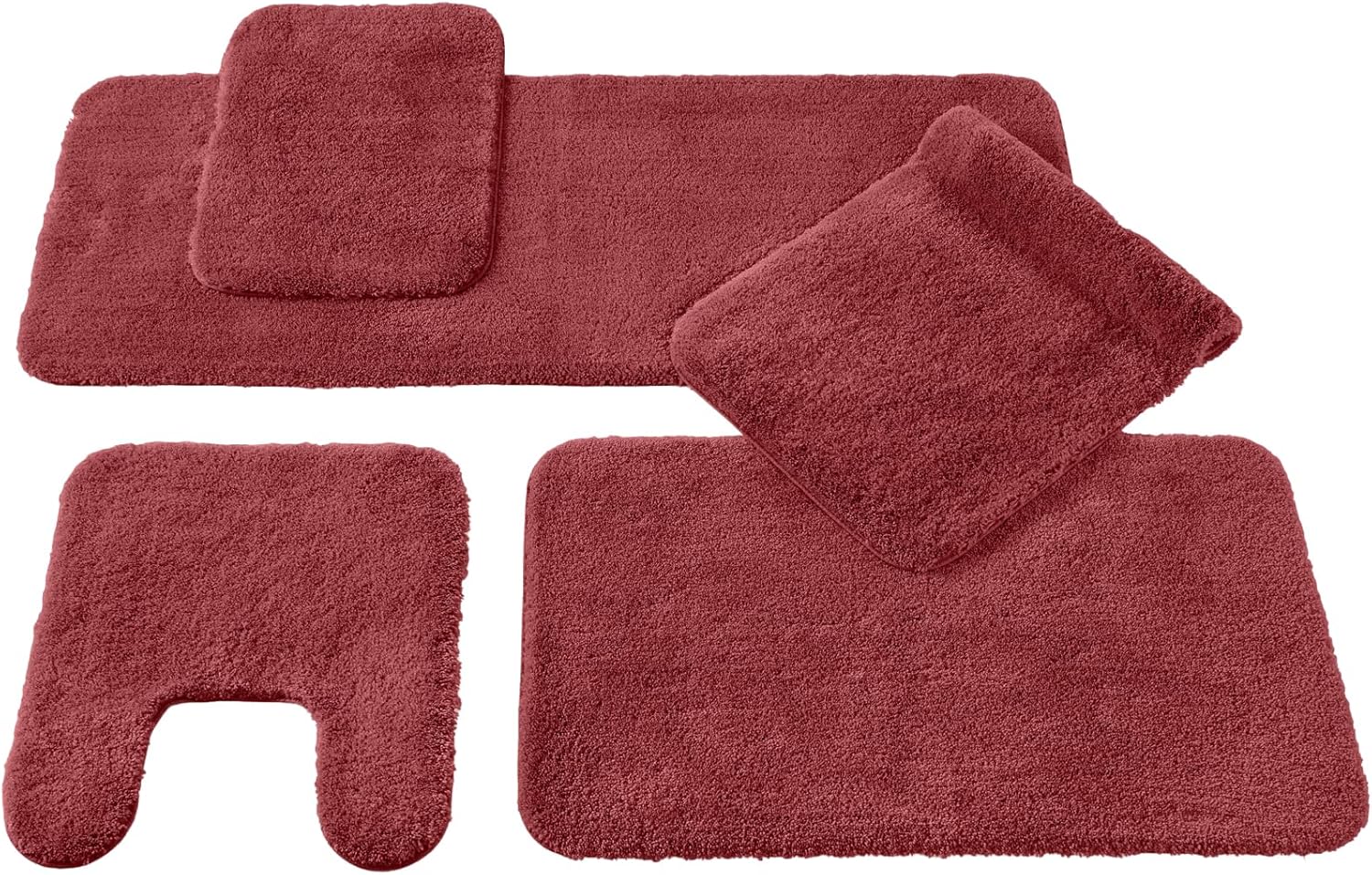 Amazon.com: BrylaneHome The Elegance Bath Rug Collection - Bath Rug ...