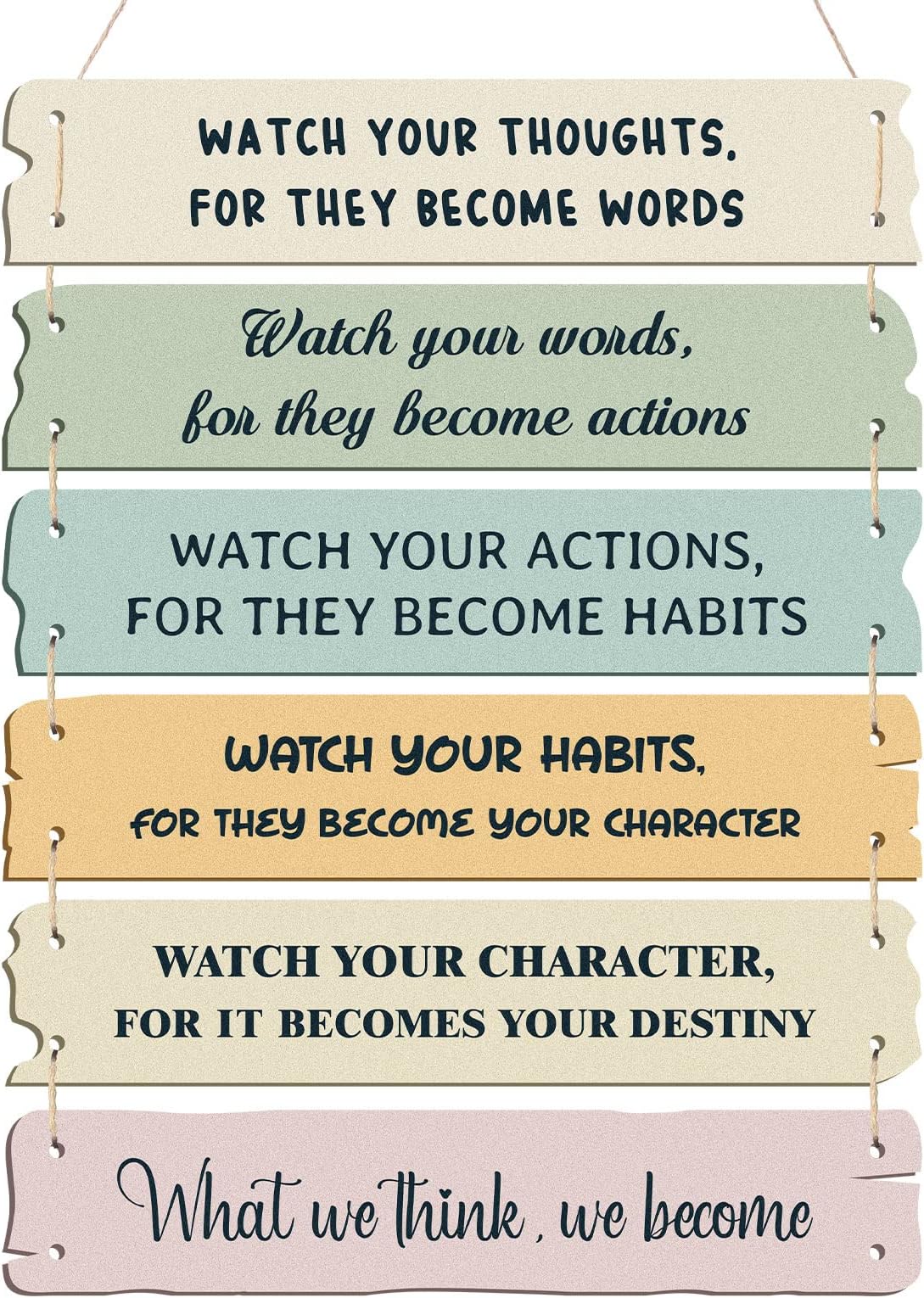 Amazon.com: Sumind Inspirational Hanging Sign, Office Wall Decor ...