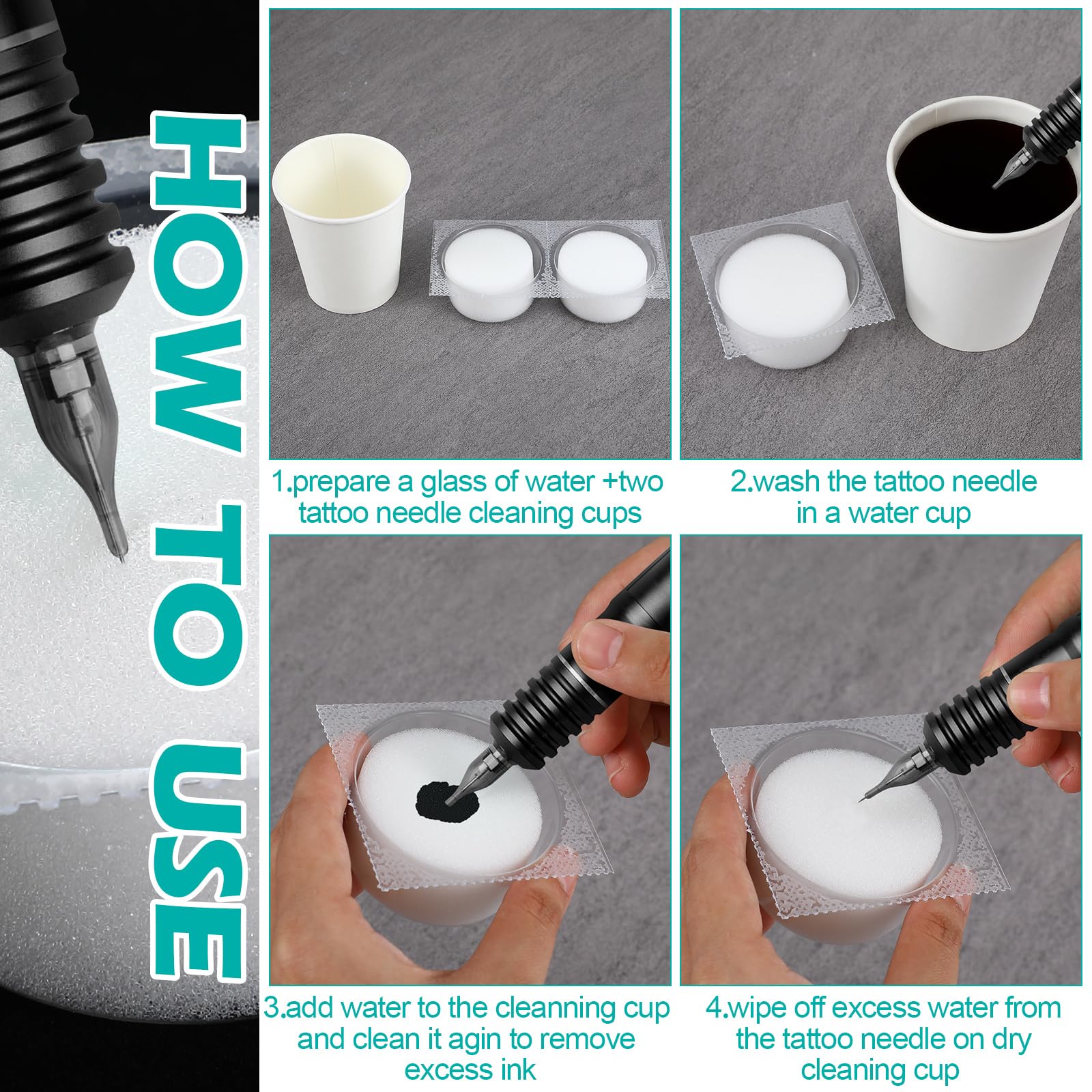 Snapklik.com : 24 Pcs Dip Foam Rinse Cup Disposable Dip Cups Cleaning ...