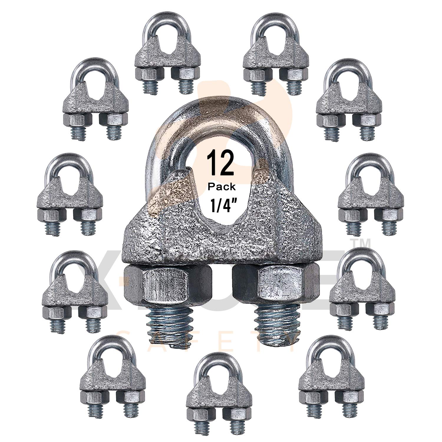 Snapklik.com : Wire Rope Clamp For Stainless Steel Wire Rope - 1/4 ...