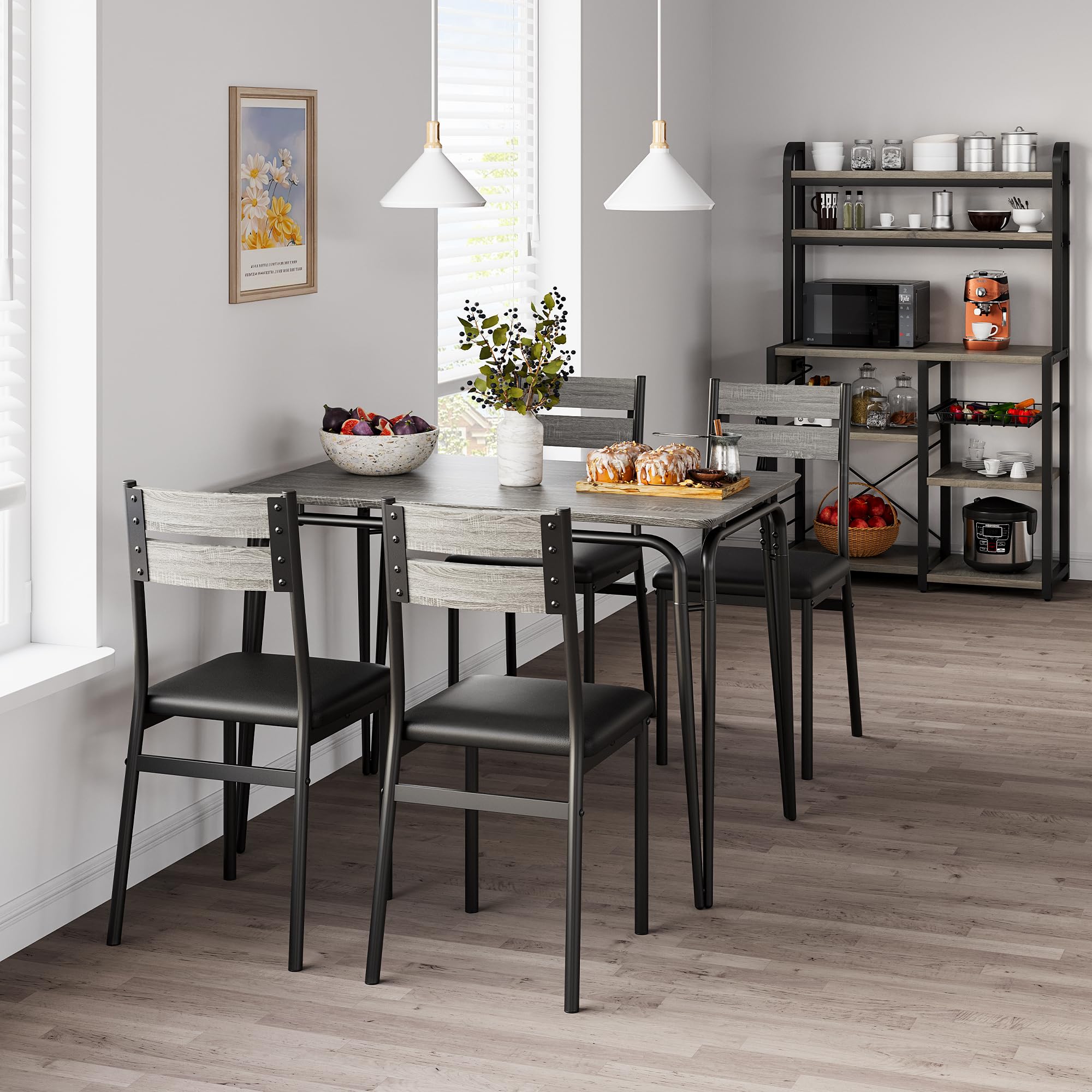 Snapklik.com : Dining Table For 4, Small Table And Chairs Set Of 4 ...