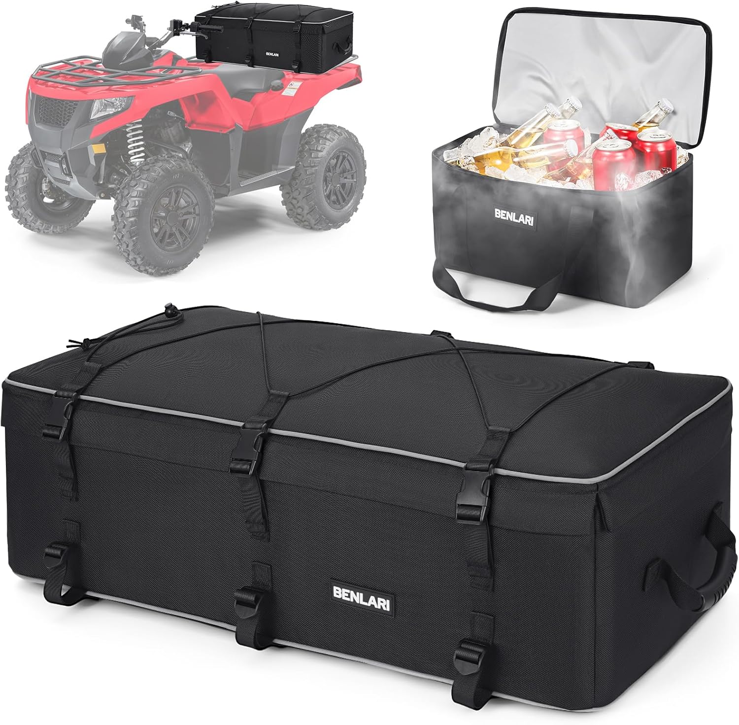 Amazon.com: Benlari ATV Gear Bag, ATV Storage Bags for Front Rear Rack ...