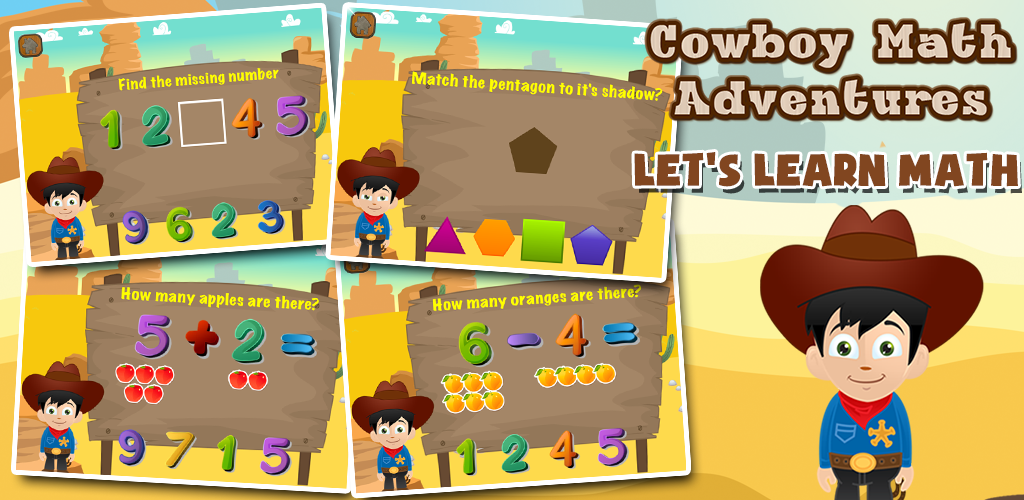 Cowboy Math Adventure Games for Kids - App on Amazon Appstore