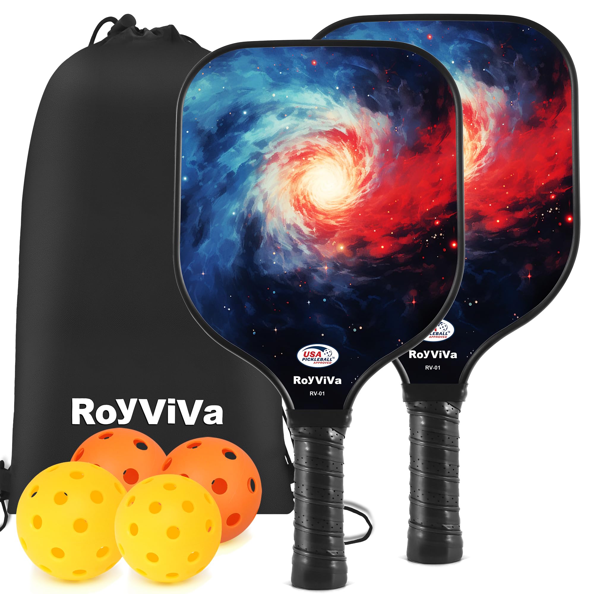 Snapklik.com : Pickleball Paddles Set Of 2,USAPA Approved Fiberglass ...