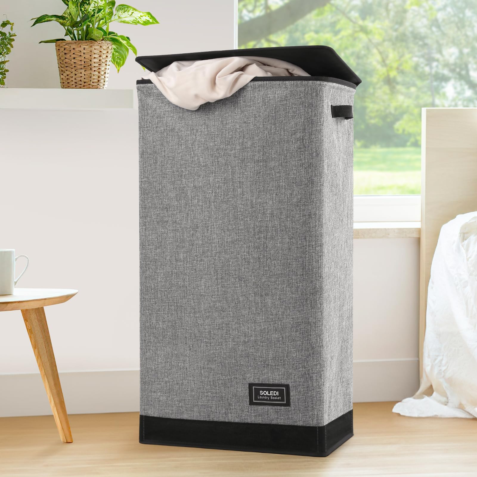 Amazon.com: GREENSTELL Laundry Hamper with Lid, 60L Clothes Hamper with ...